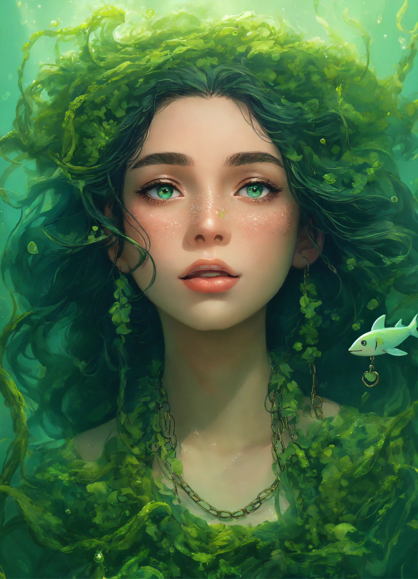Lexica - *surreal*portrait of happy disney princess pcovered in light ...