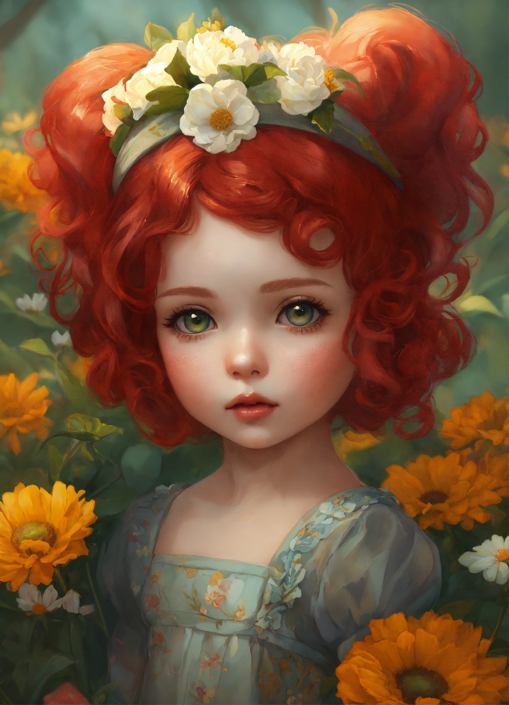 Lexica - Portrait of a cute gothic chibi girl kewpie summer clothes ...