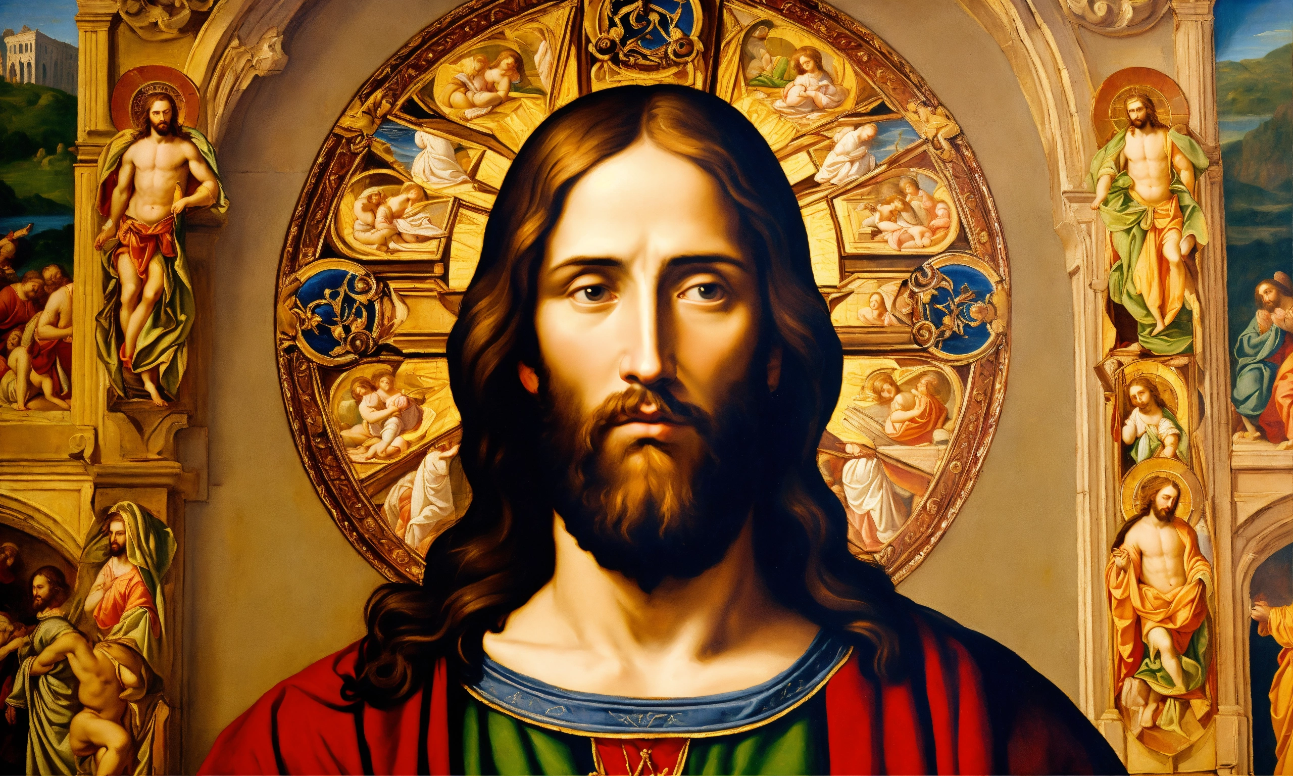 Lexica - Renaissance oil painting of jesus christ
