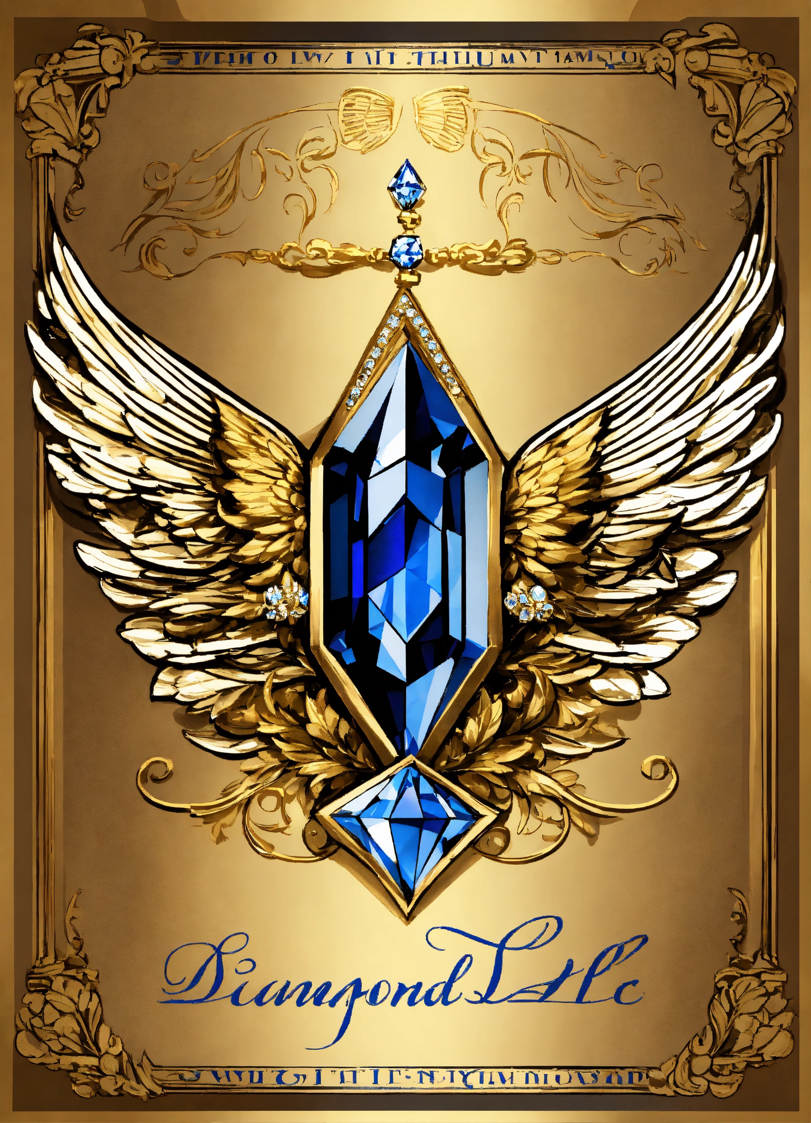 Lexica - The main element of the logo is a Sapphire crown with a pair ...