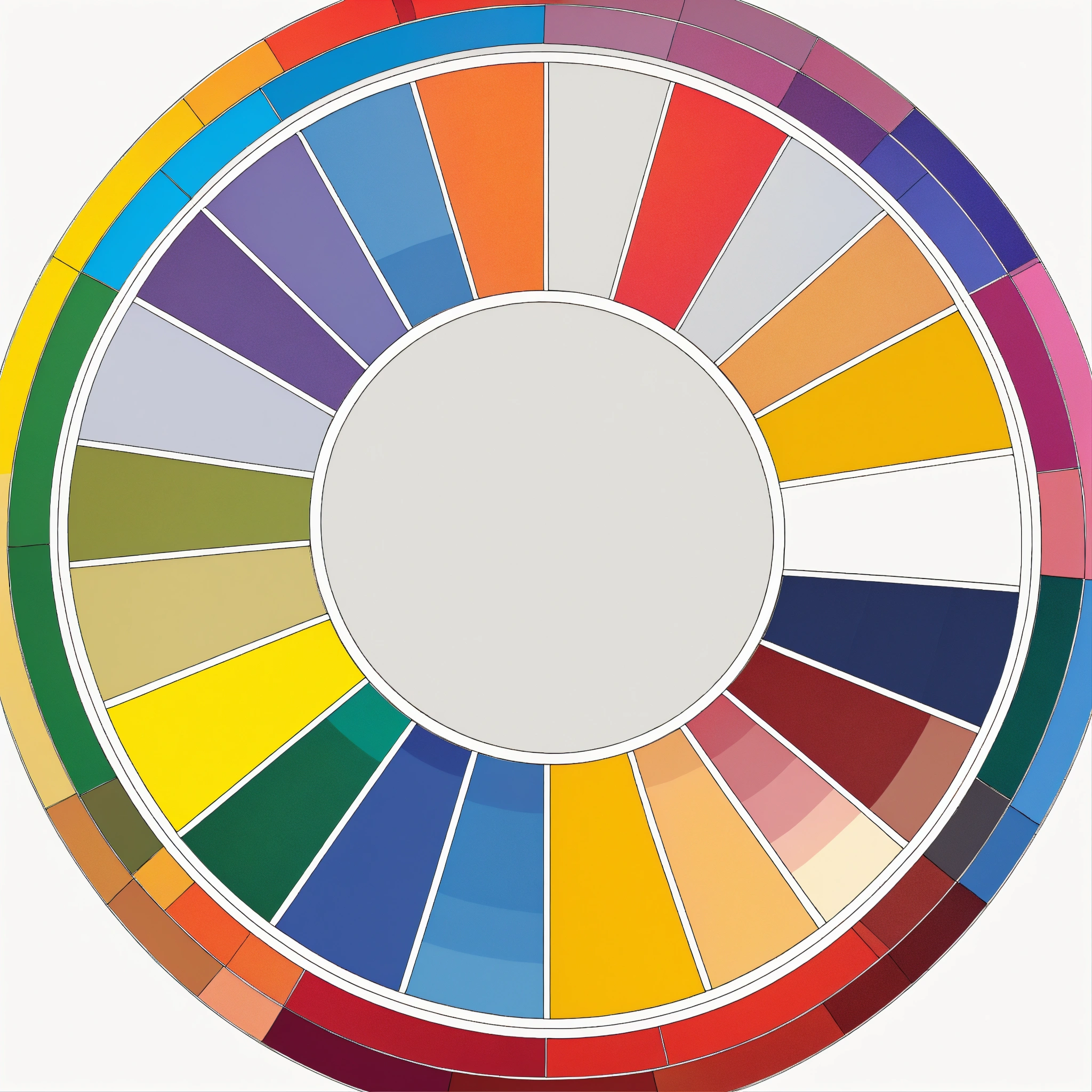 Lexica - A simple color wheel in white background. Now make it simpler ...