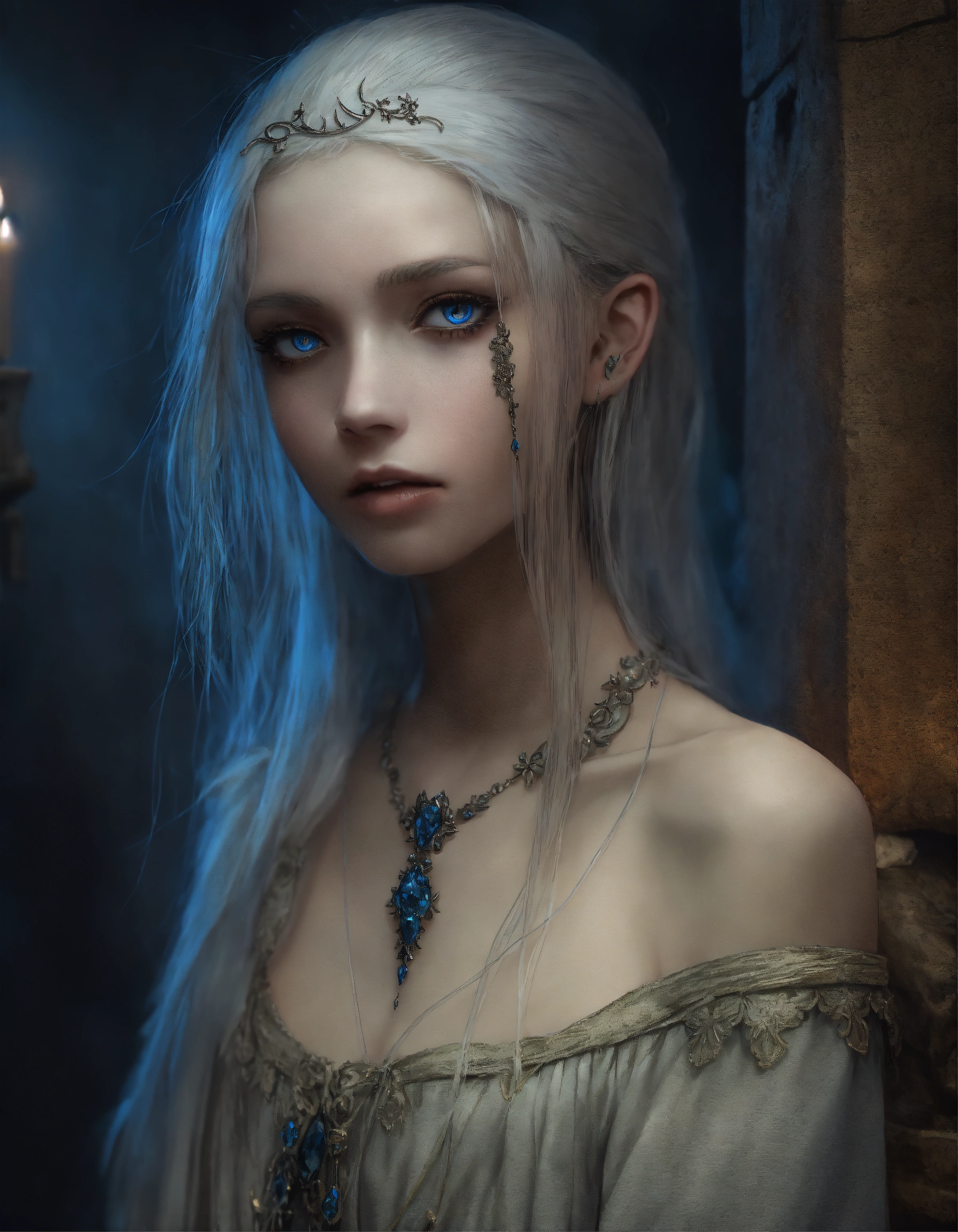 Lexica - Body portrait, sehr kindhafte twelve year old female goth ...