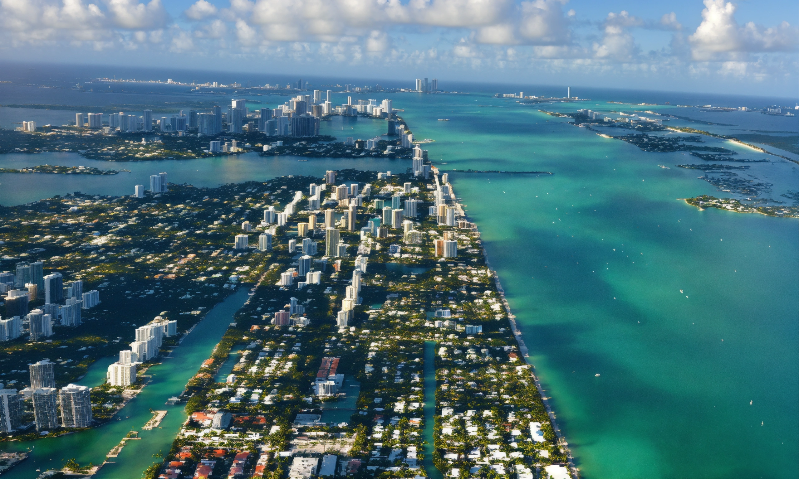 Lexica - Aerial view of Miami underwater