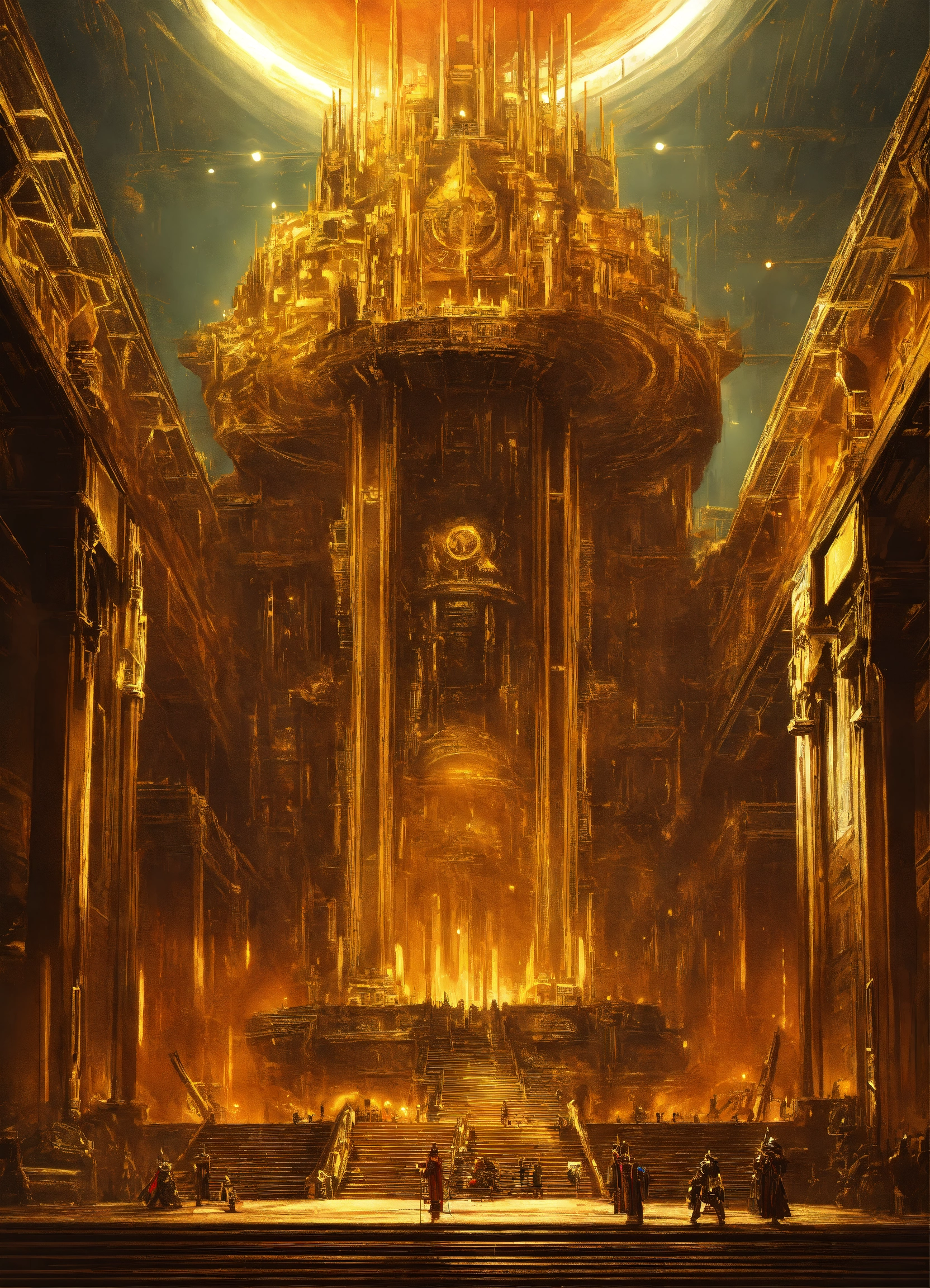 Lexica - Massive, gigantic sci fi emperors throne room gargantuan