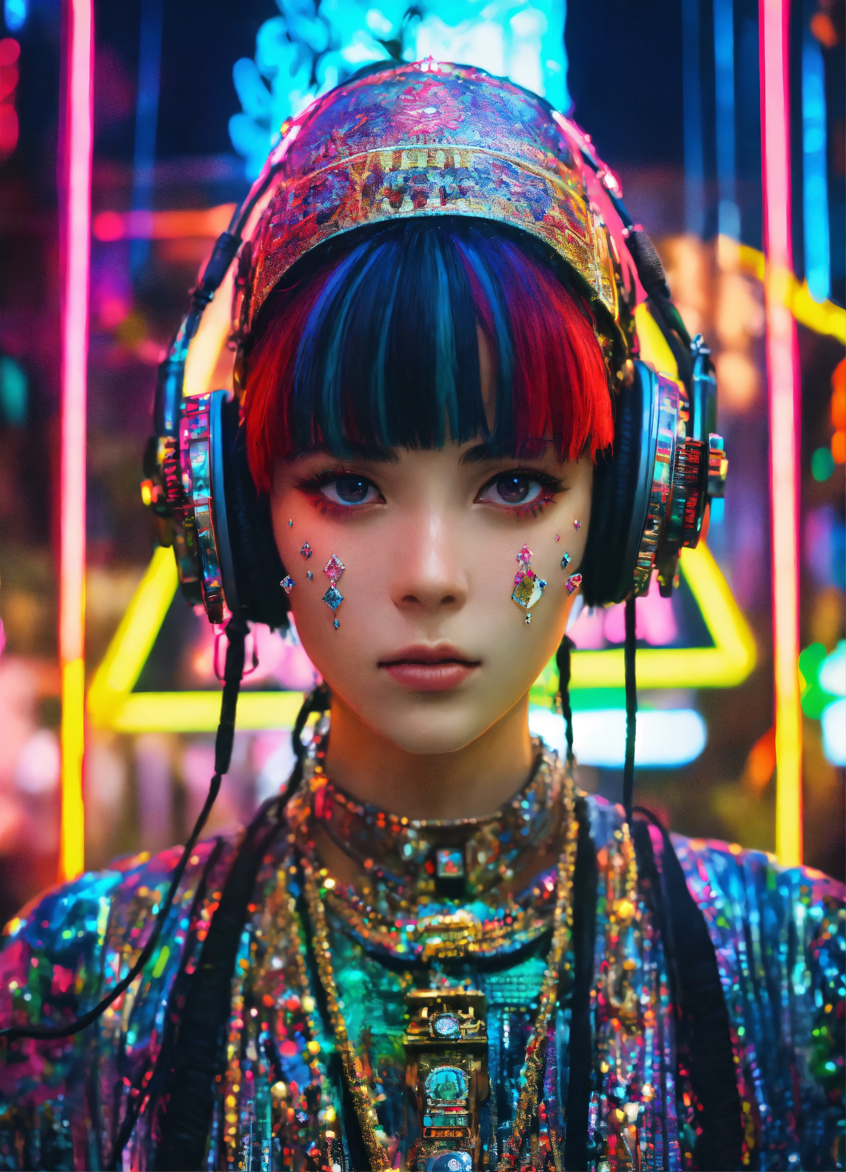 Lexica - I’m Photorealistic portrait of A diamond metal occult ...