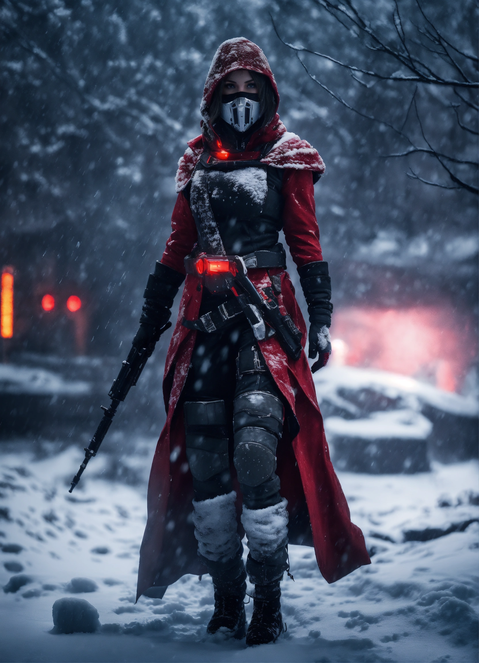 Lexica - A femal Hunter Gardinen from the Game Destiny 2, distant full ...
