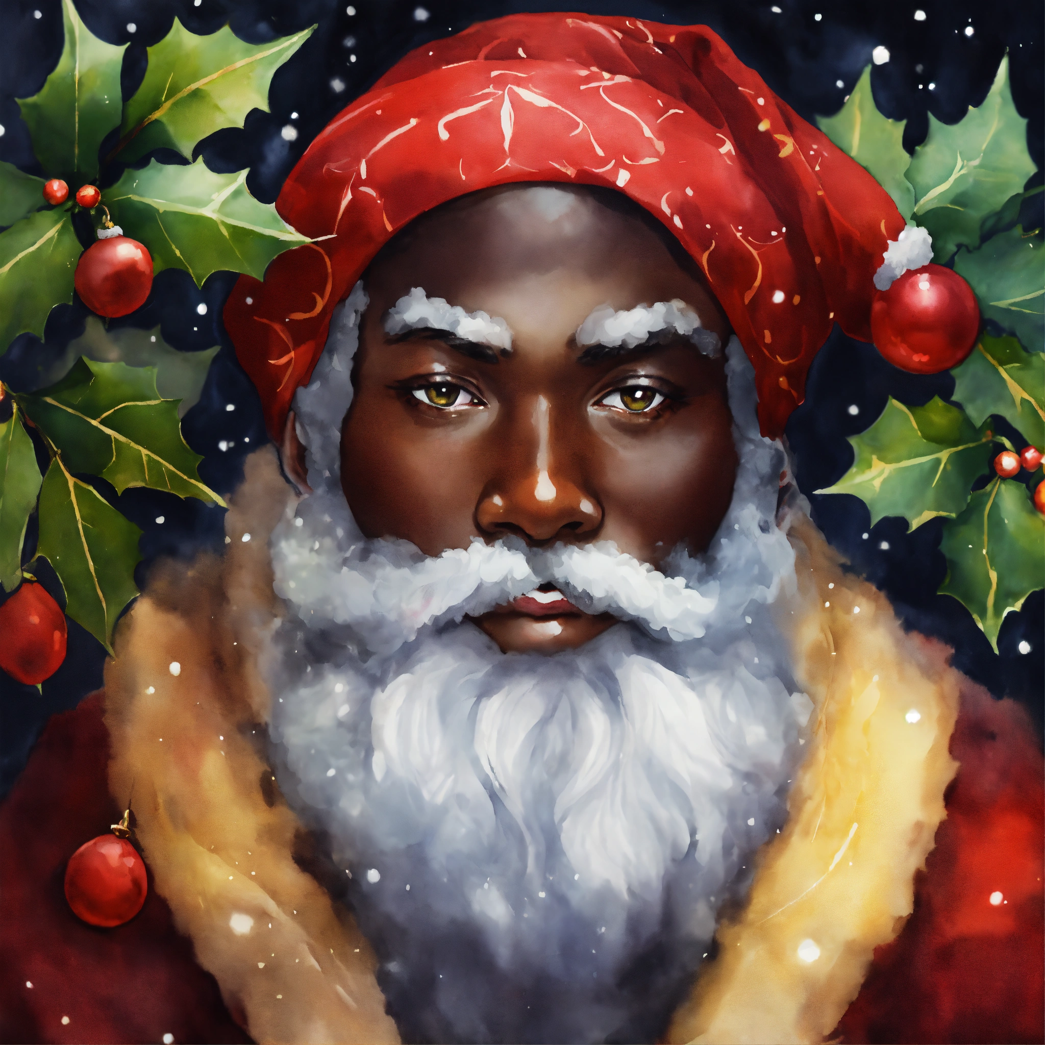 Lexica - Deep complexion extremely pointed eared Black Santa Claus ...