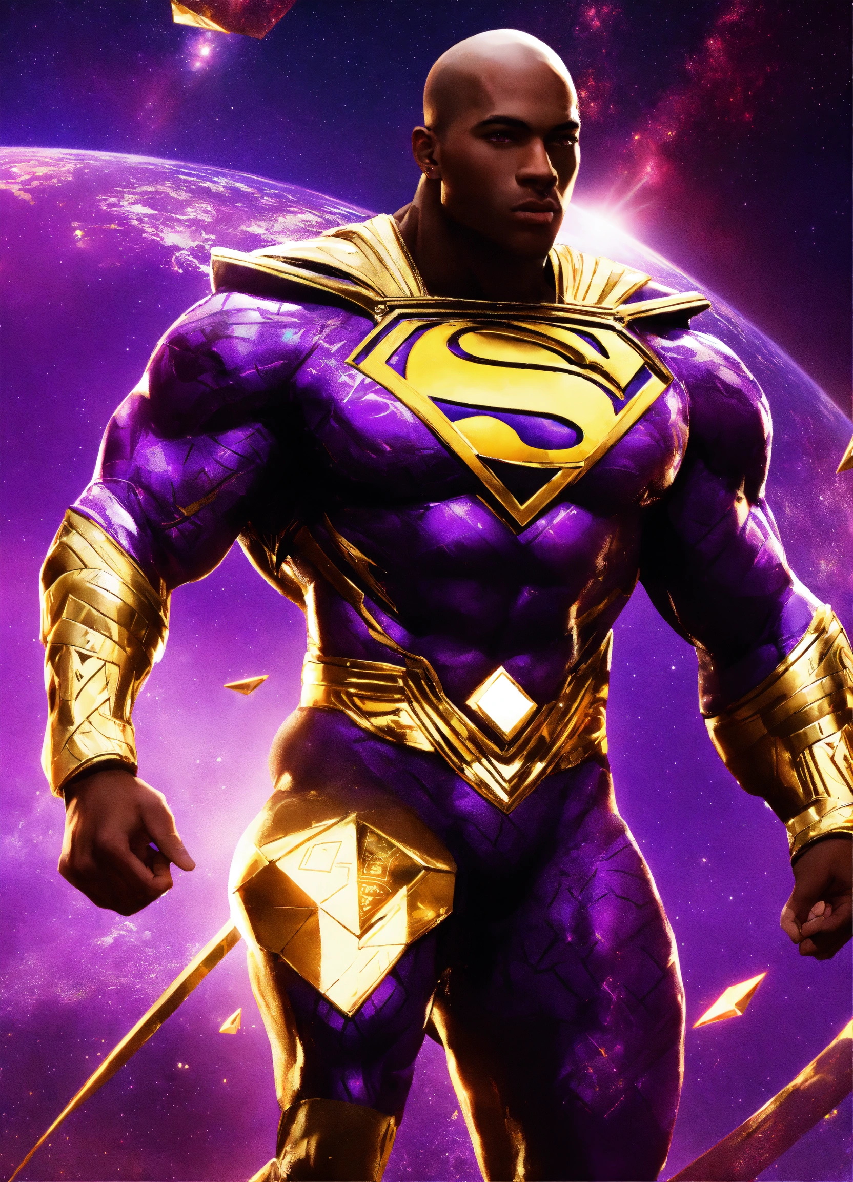 Lexica - Ultra-detailed purple black & gold hieroglyphics-designed ...