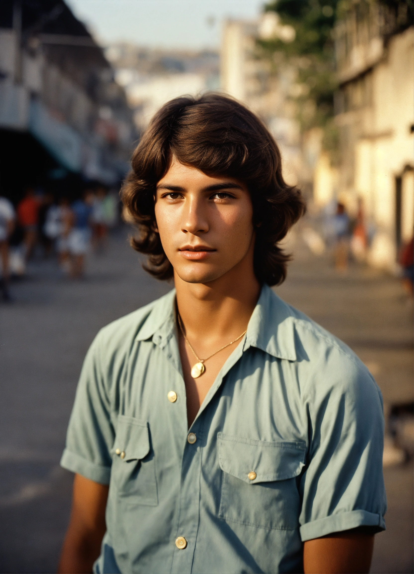 Lexica - A photorealistic portrait of a young journalist in early 1970 ...