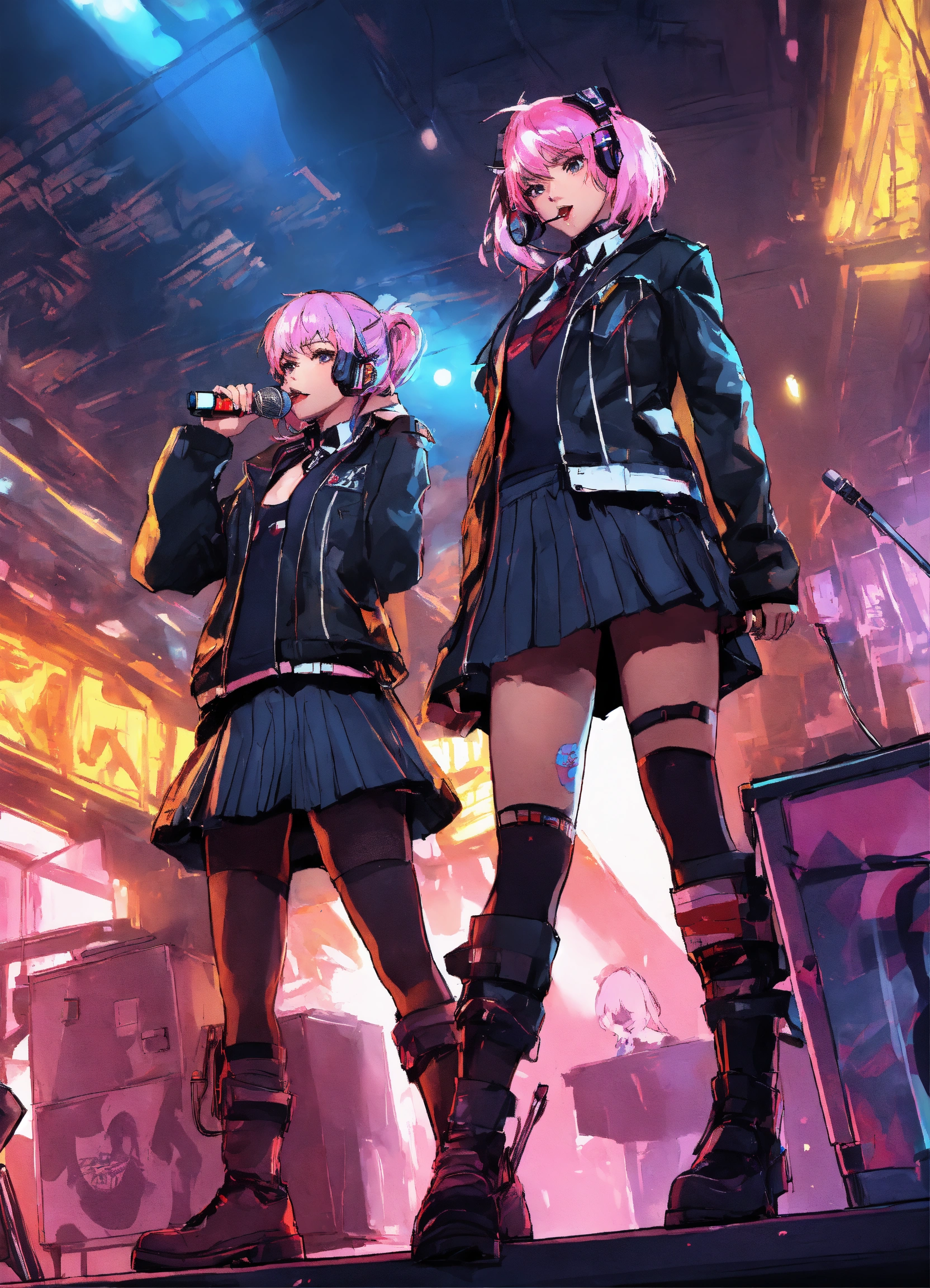 Lexica - Cyberpunk J-pop band with 3 members school girl, silly but ...