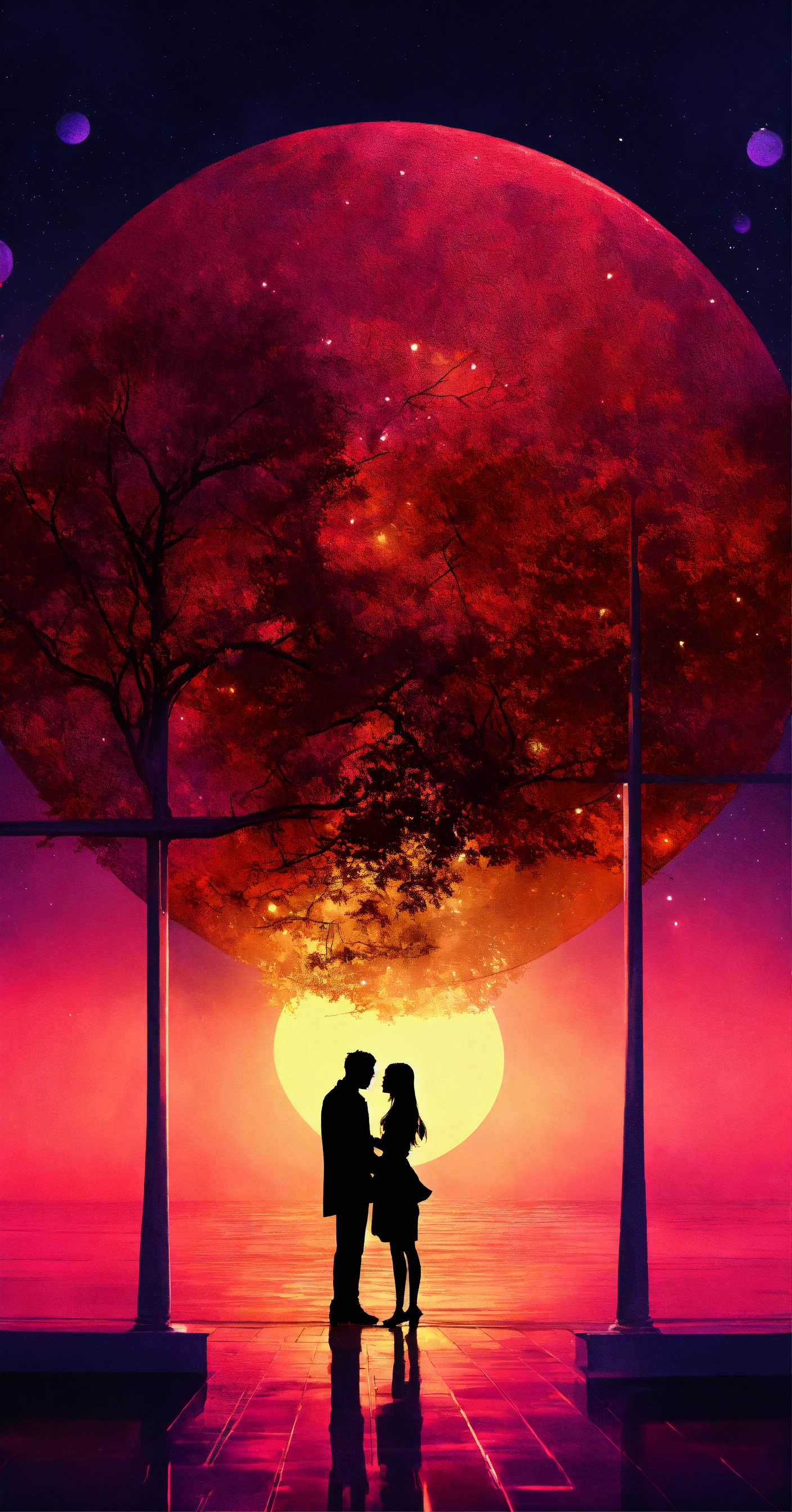 Lexica - Short girl and man lovers twilight music joy passion love ...