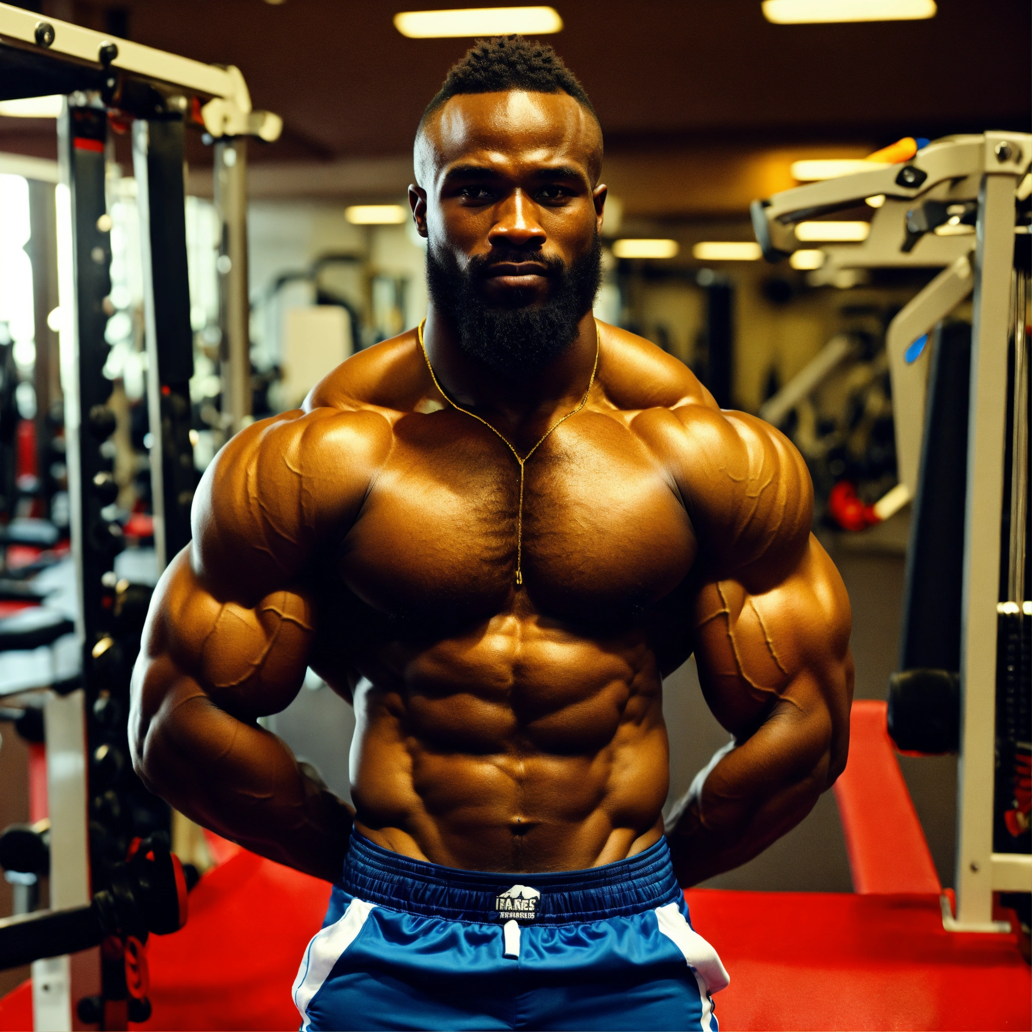 Lexica - 30-year-old hairy man with big muscles, Sadio Mané, big ...