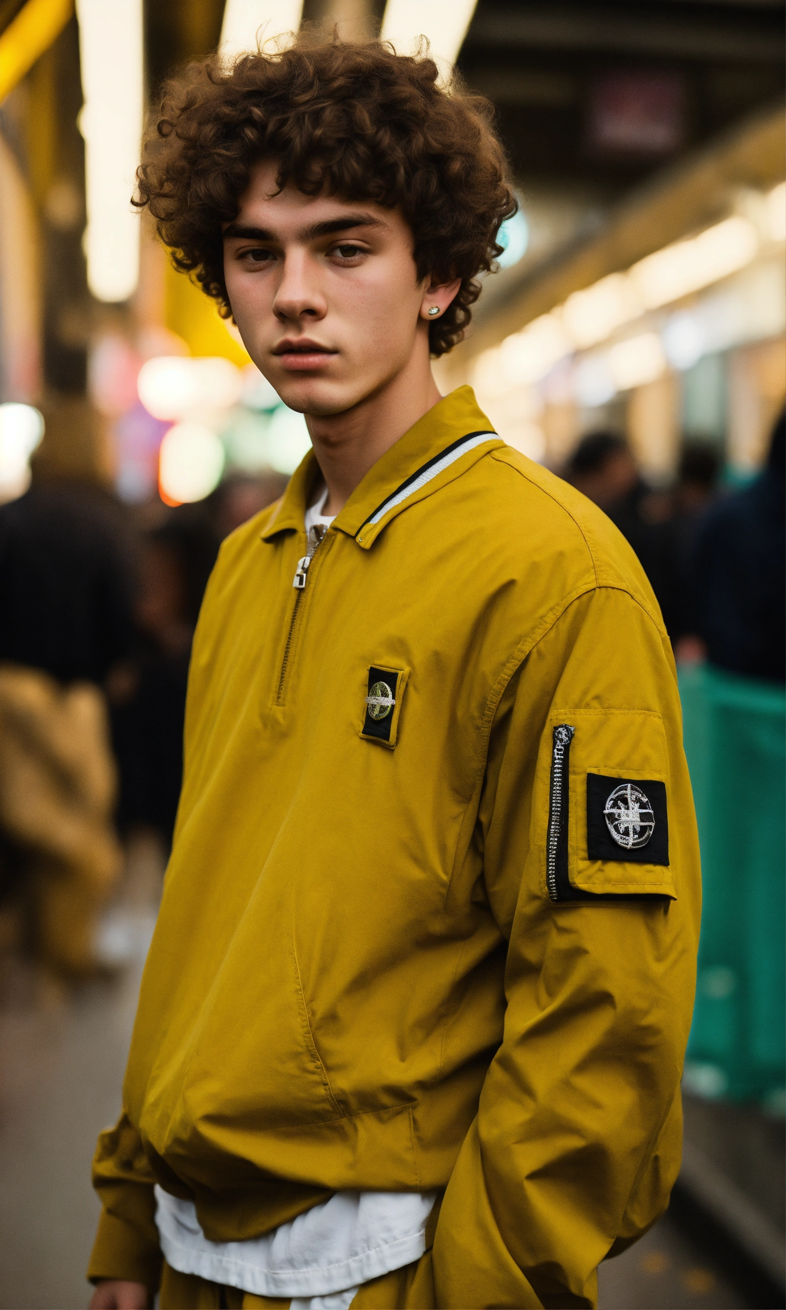 Lexica - 18 year old british chav, he has short curly hair, he is ...