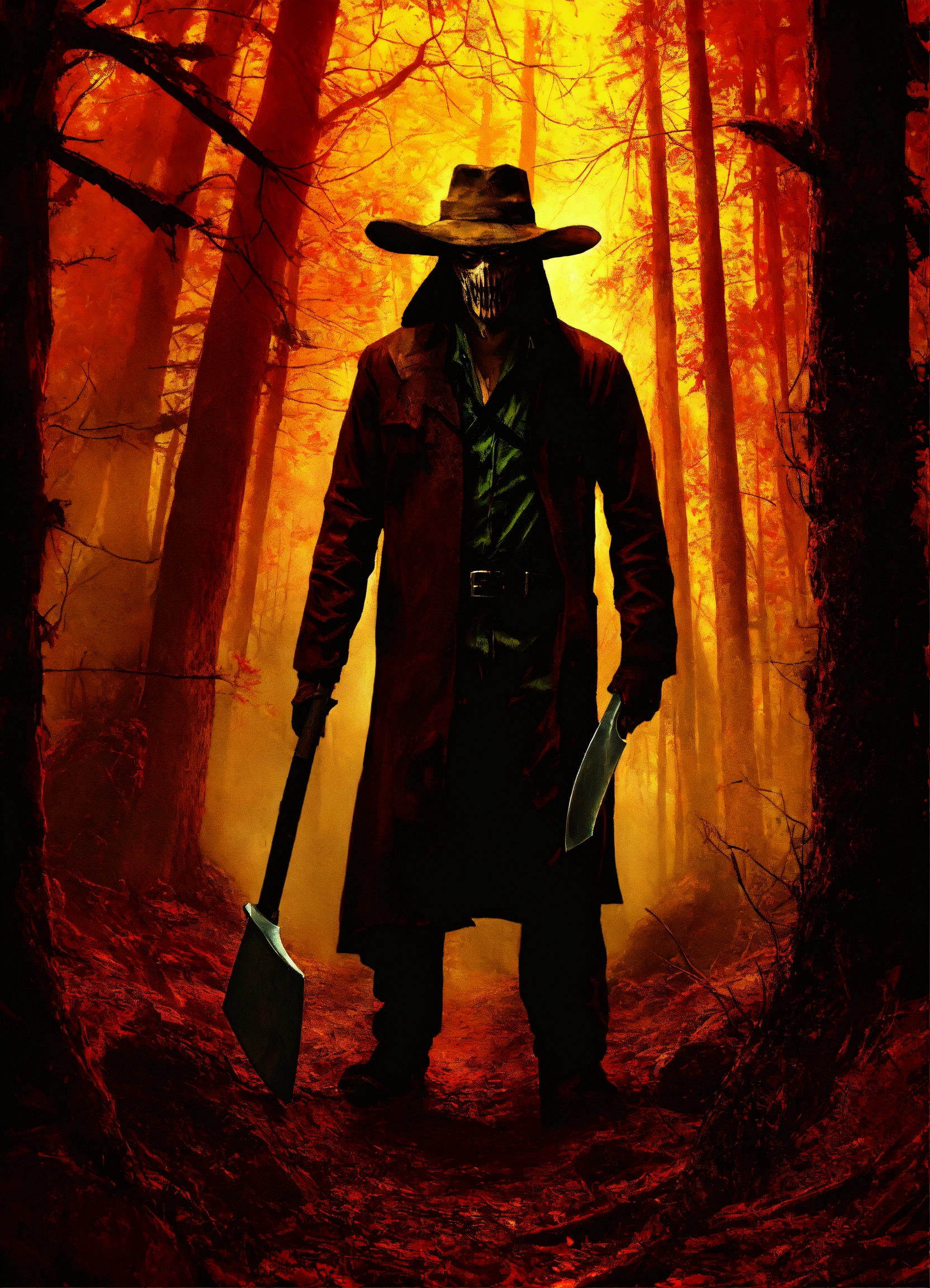 Lexica - A villain with a hatchet, lurking in a creepy forest, the ...
