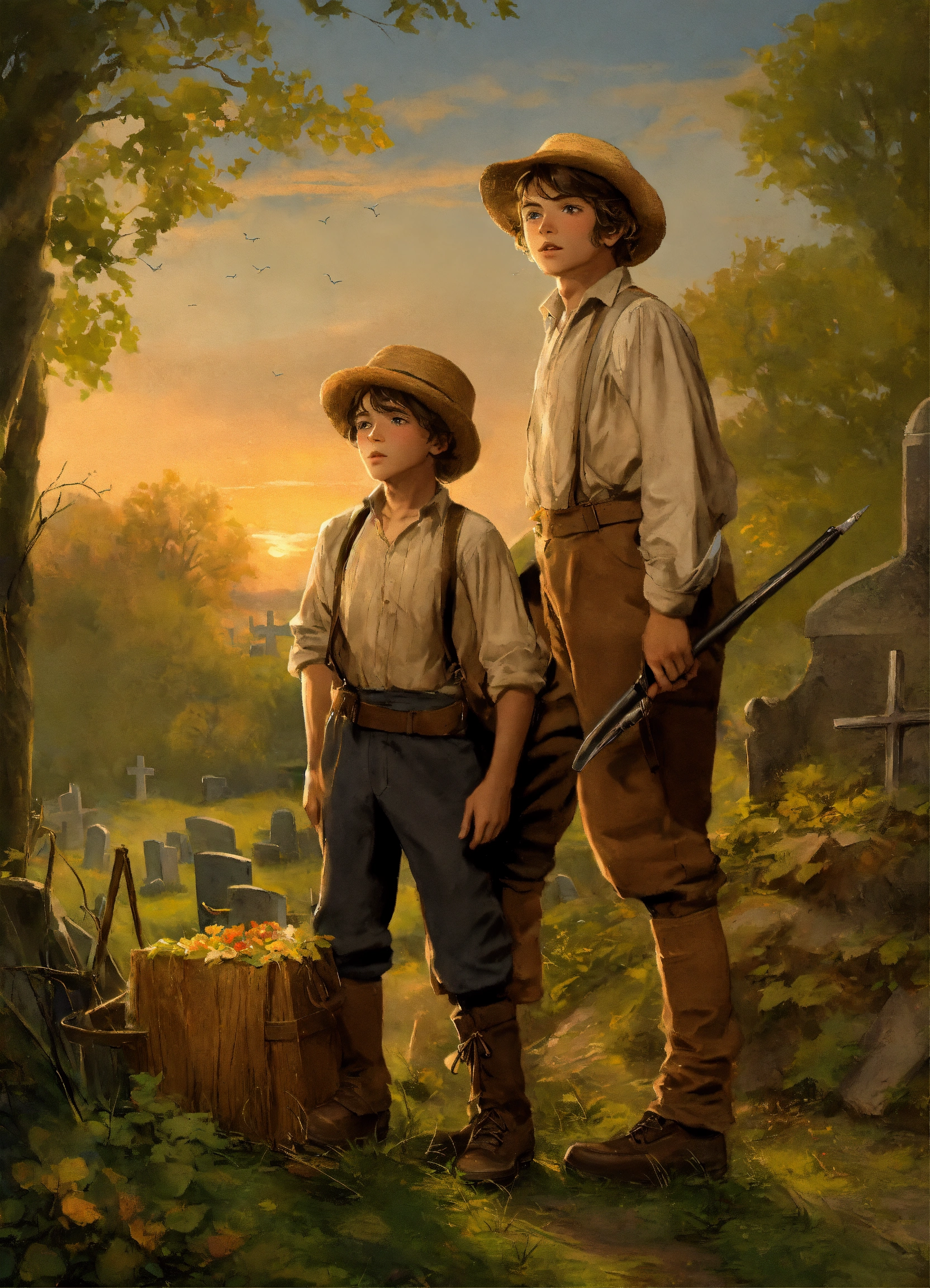 Lexica - Seven years old Tom and Huck Finn hunt for treasure in the ...