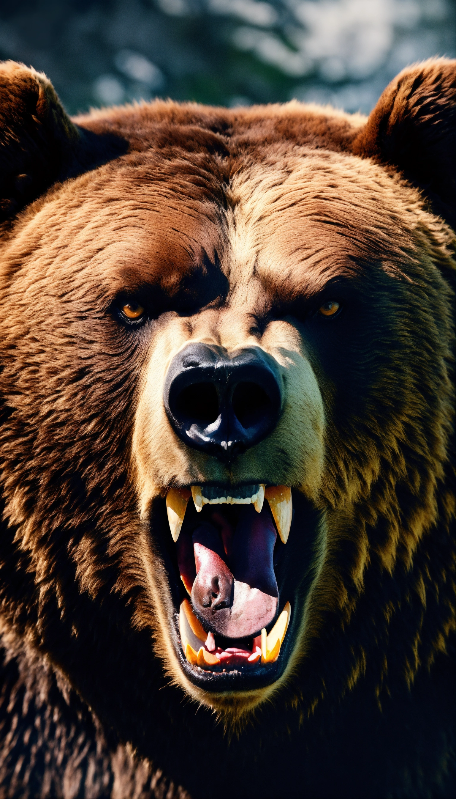 Lexica - Angry bear, cinematic, 8k