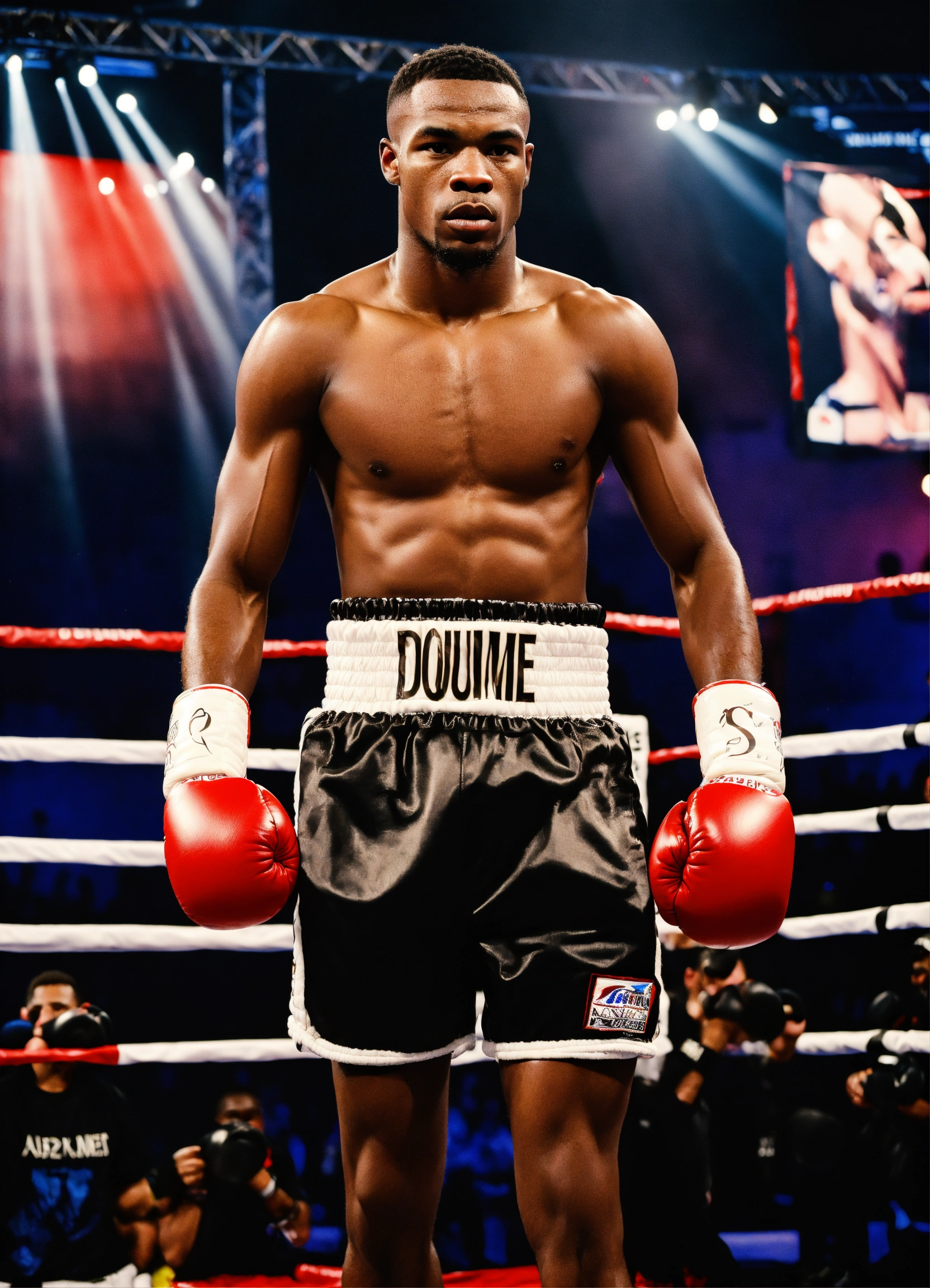 Lexica - Picture of the boxer Cedric doumbe in a ring