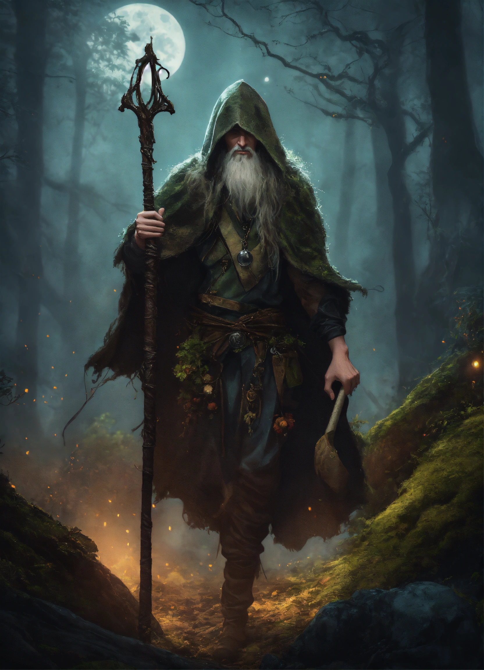 Lexica - In the style of fantasy art, a thin ribs showing boney ...