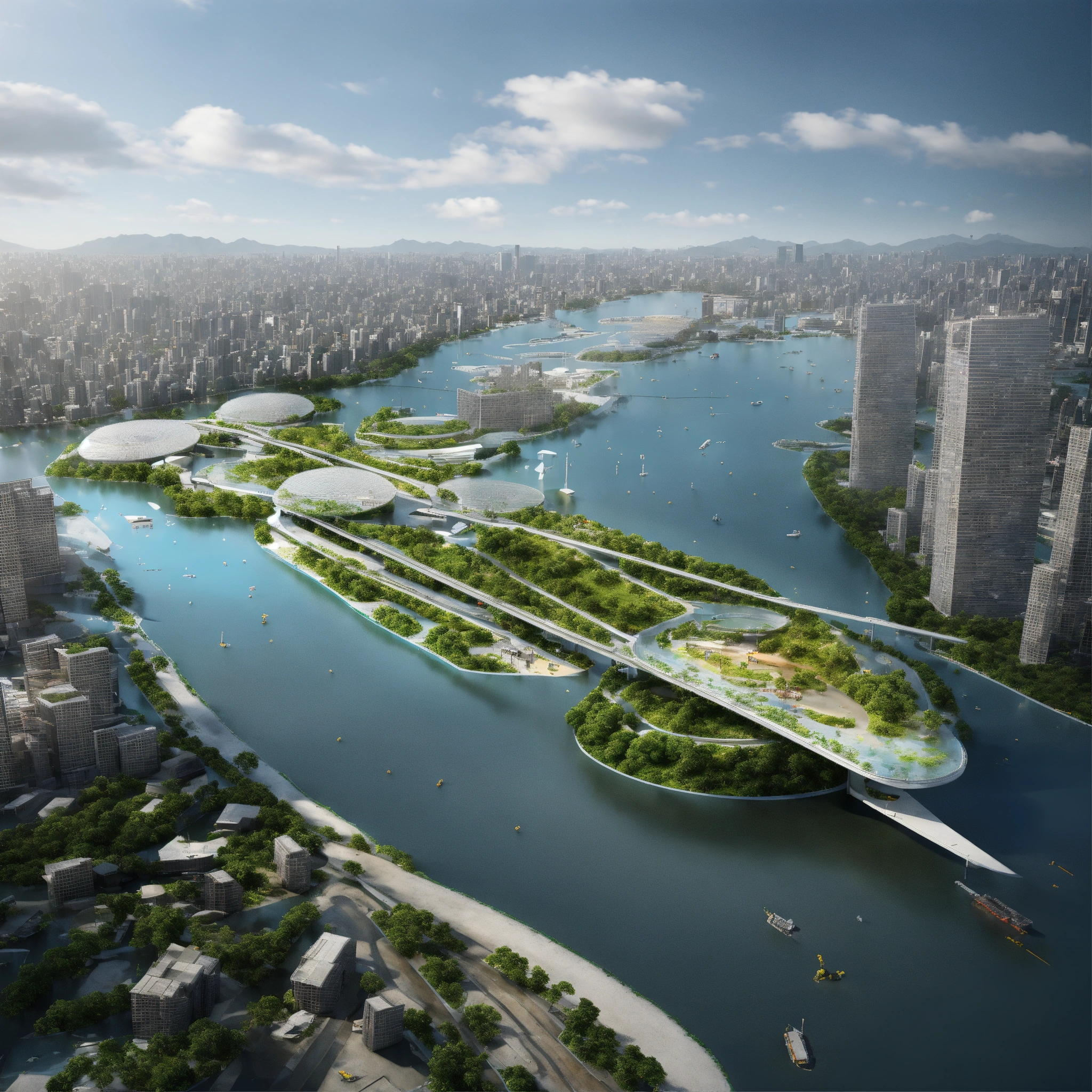 Lexica - Imagine a vision of future Tokyo in 2050 with networks of ...