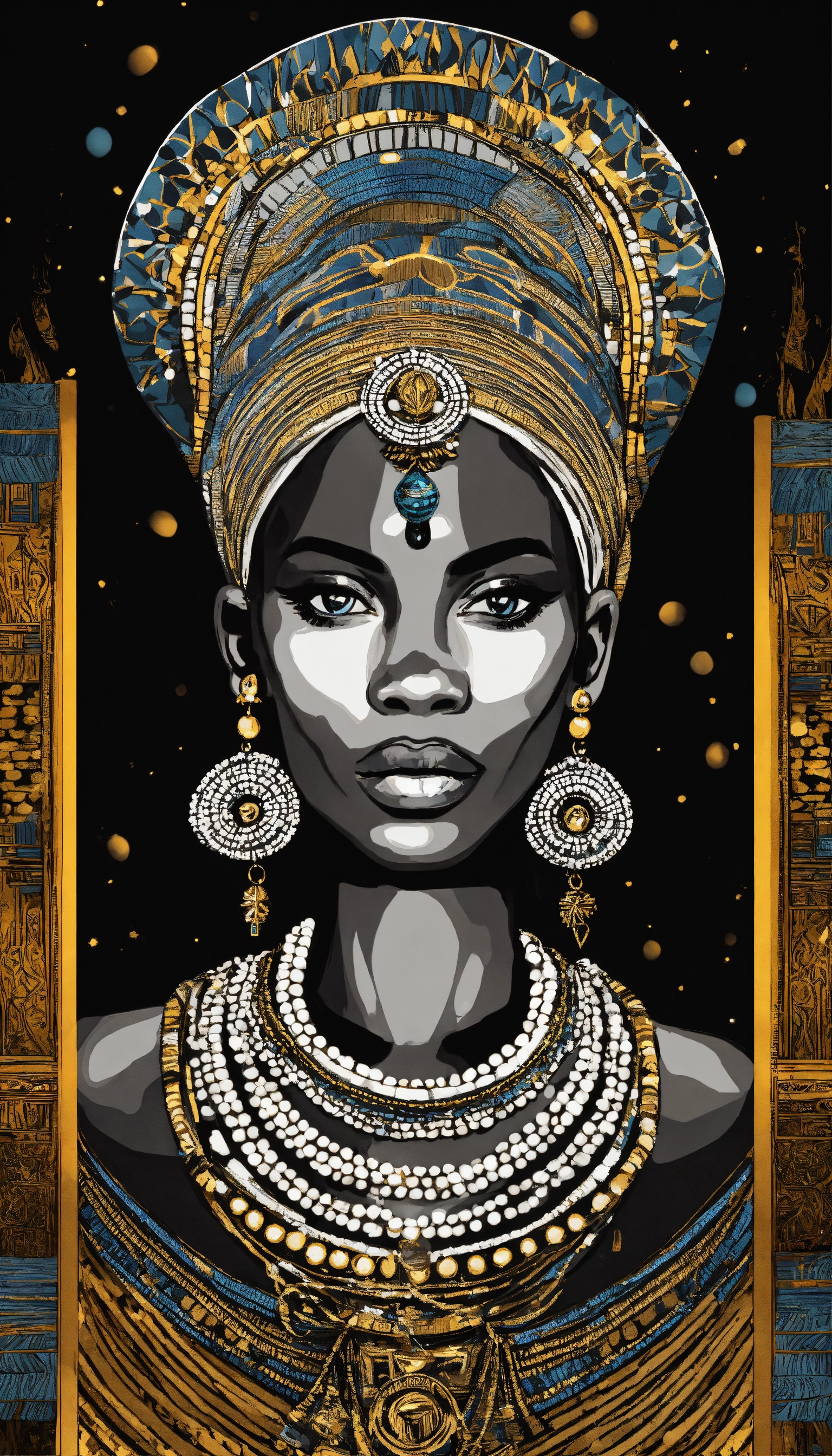 Lexica - Regal African Queen Black Woman, traditional African queen ...
