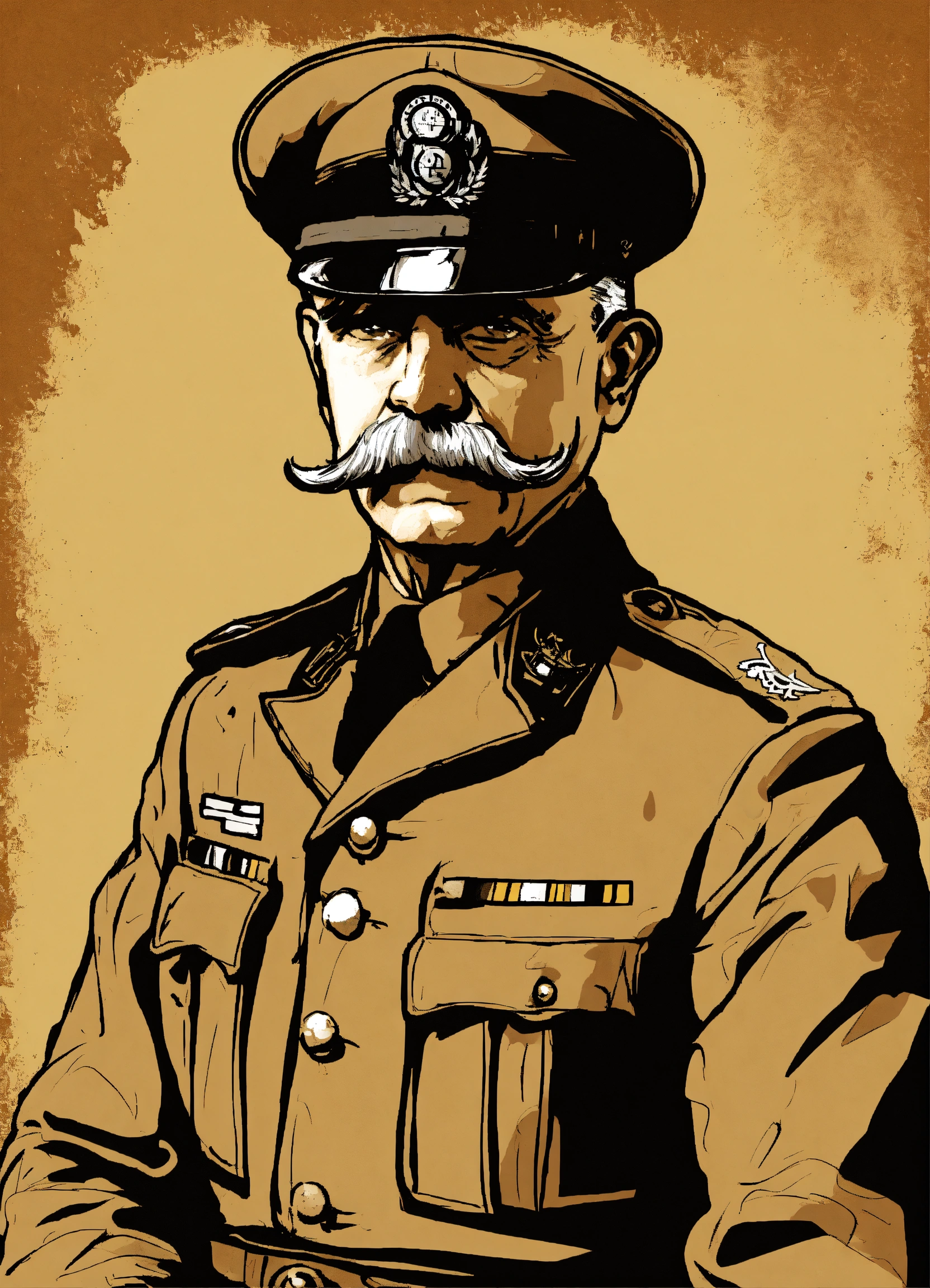 Lexica - Gatsby era 1920s world war 1 army officer old man mustache ...