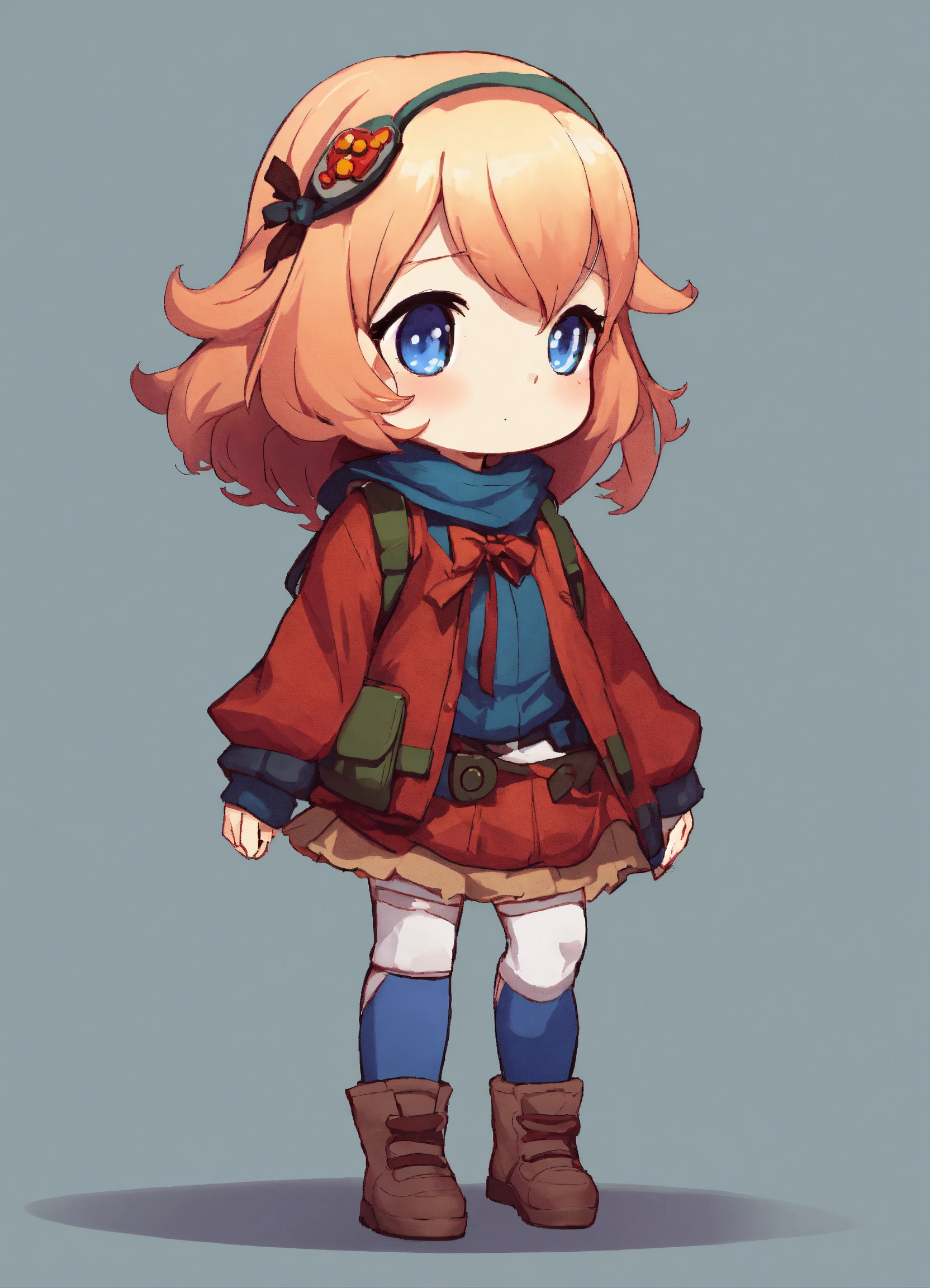 Lexica - Game art, girl, (walking), side view, full body view, chibi ...