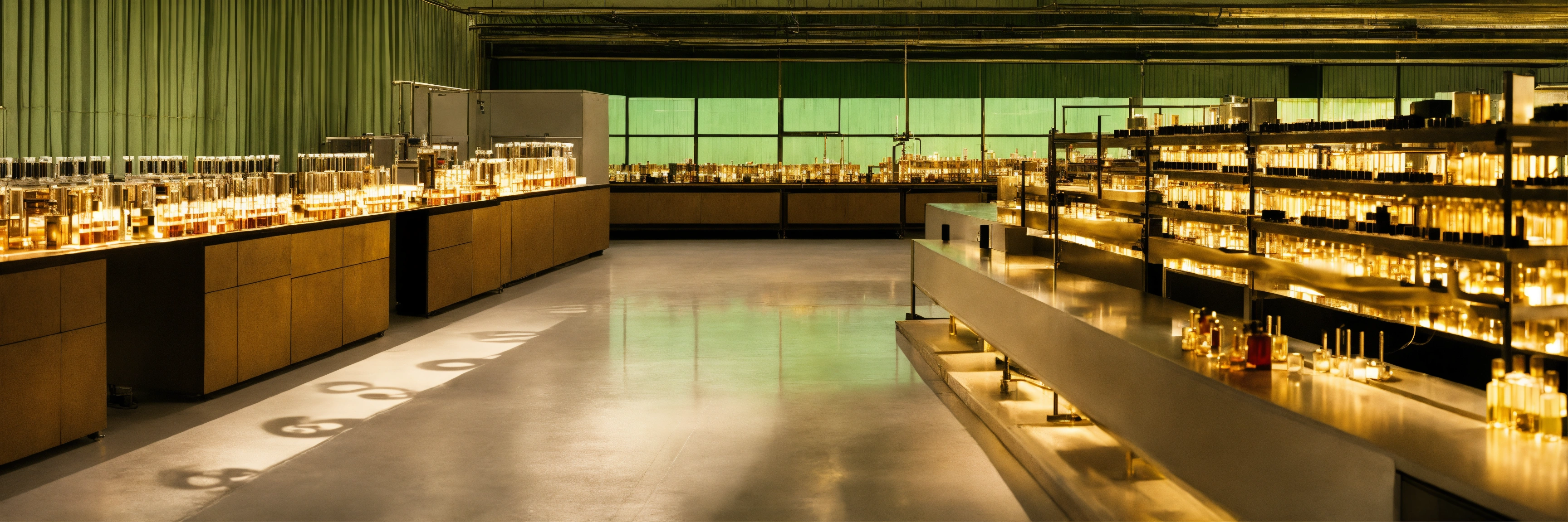 Lexica - Representation of a perfume manufacturing plant, view of the ...