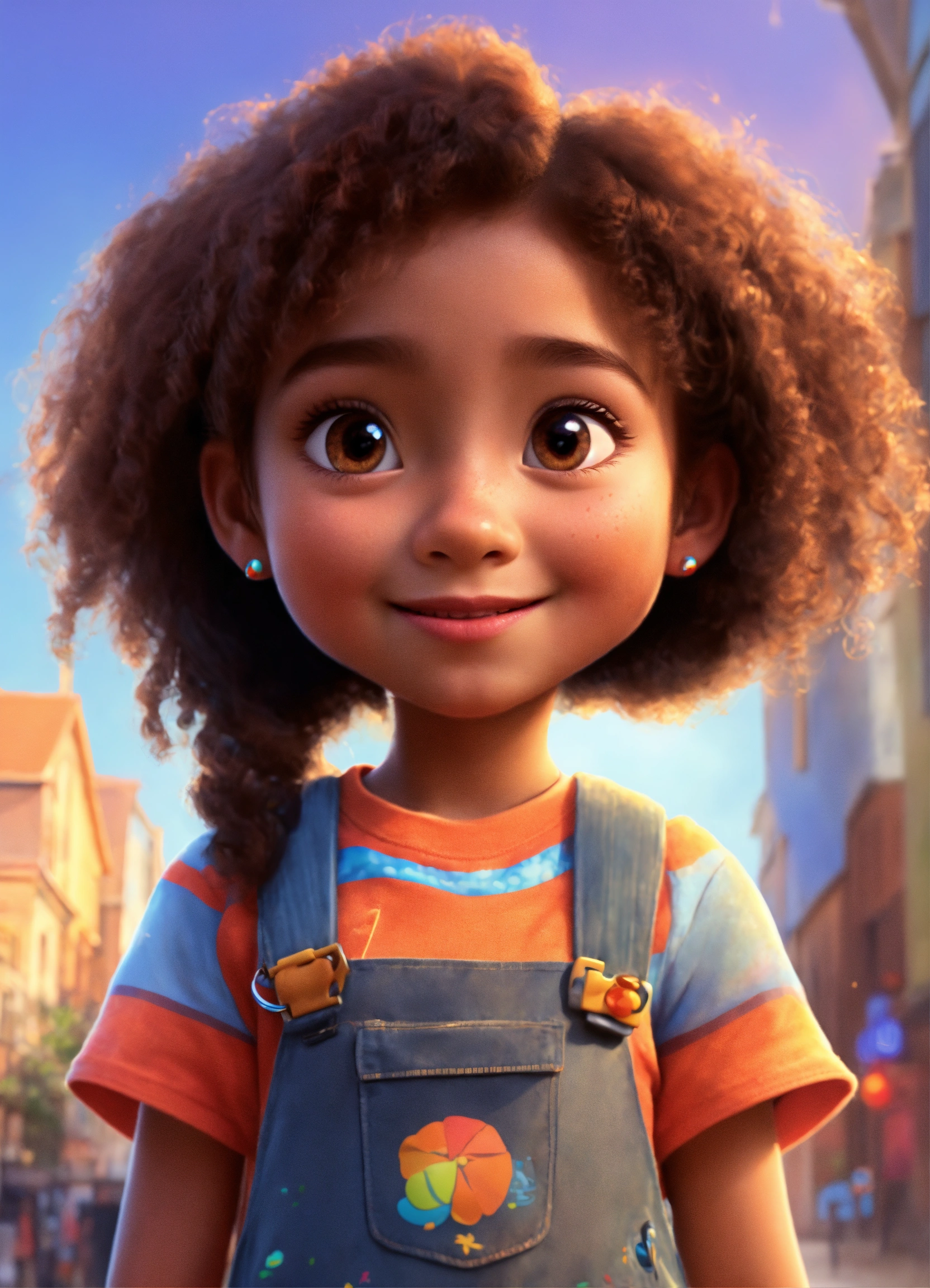 Lexica - Pixar animation of 9 year old mia, pixar style cartoon