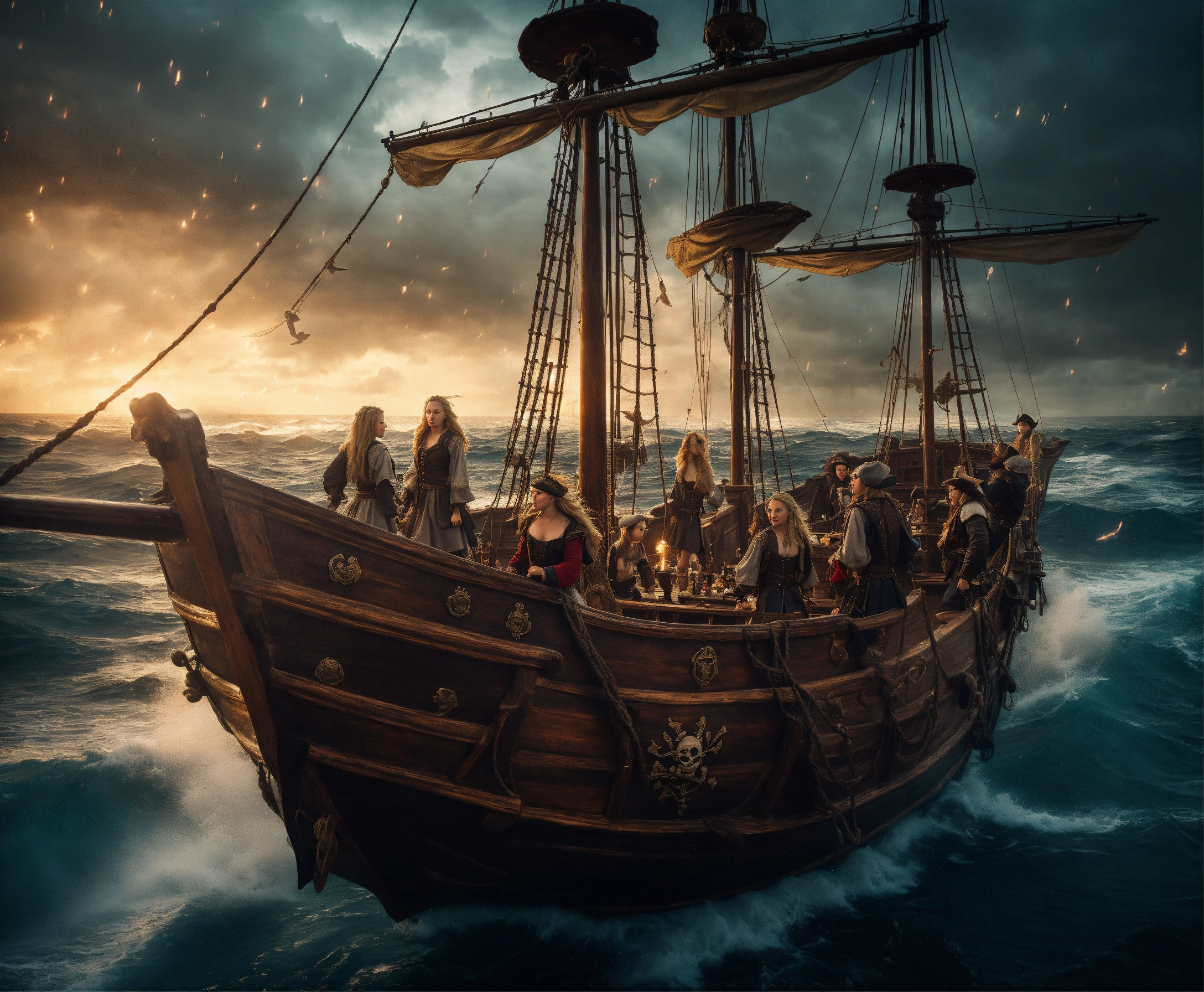 Lexica - An epic fantasy scene featuring 15-years old girls, blonde and ...