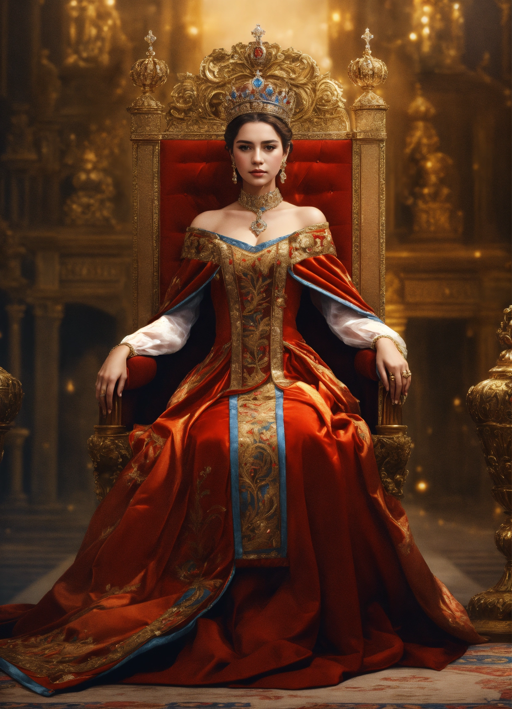 Lexica - Queen, old times,realistic,4k,detailed, kingdom, clear faces ...