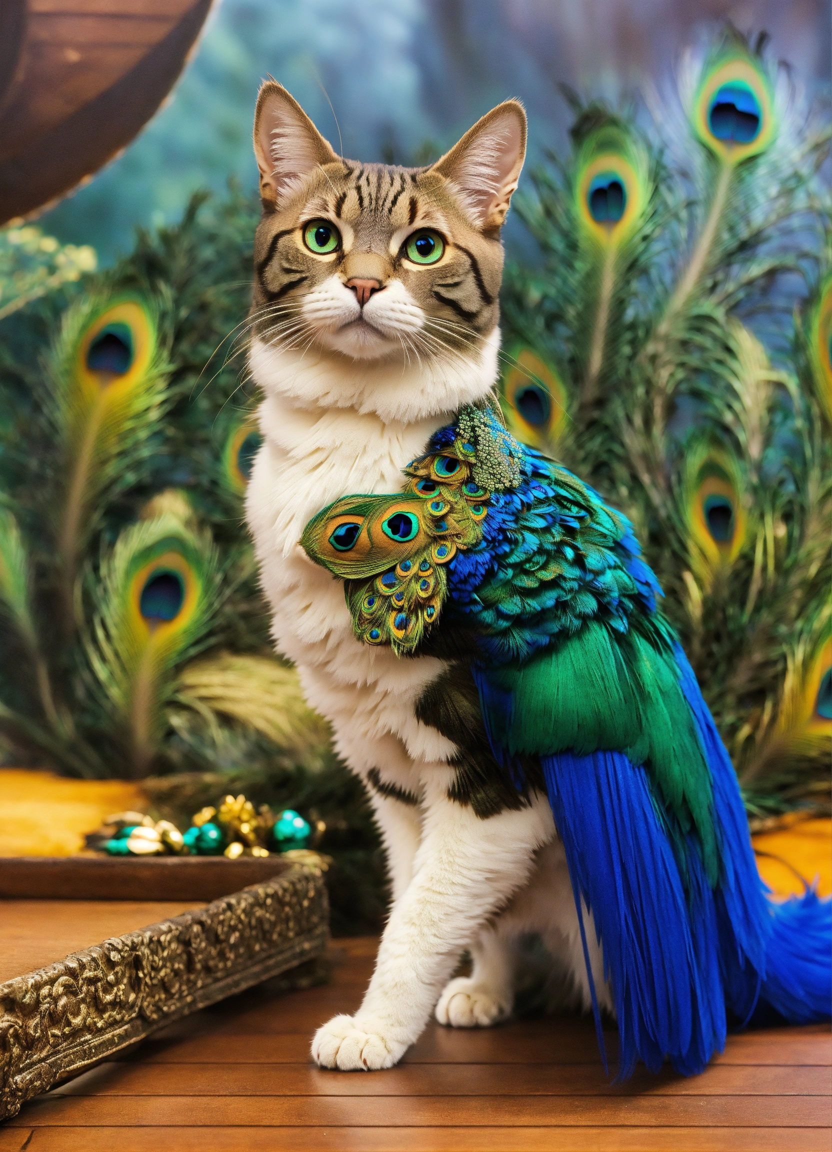 Lexica - Peacock cat commander