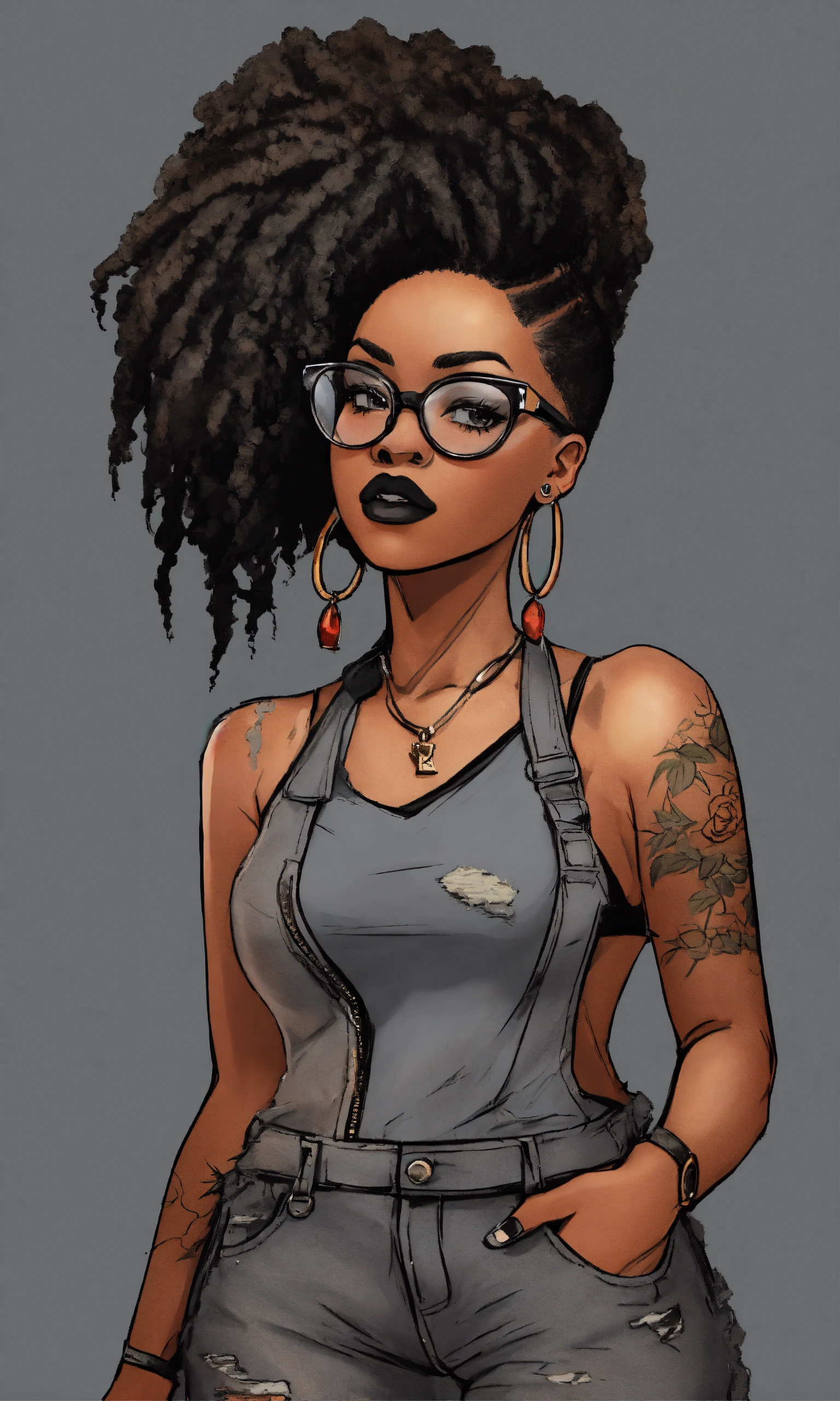 Lexica - CARTOON, ILLUSTRATION, AFRICAN AMERICAN goth rockabilly full ...