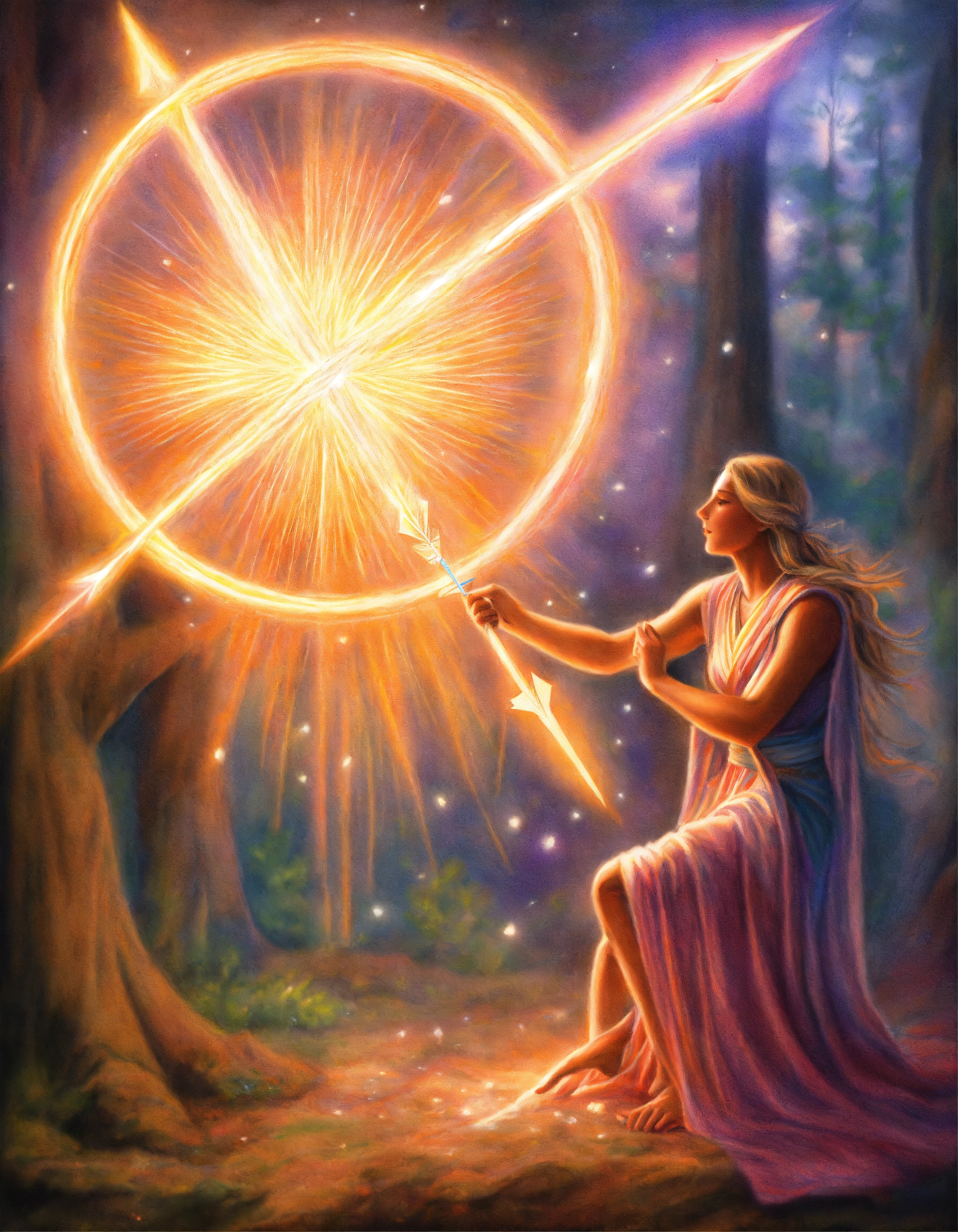 Lexica - Realistic colored pencil illustration of An enlightened spirit ...