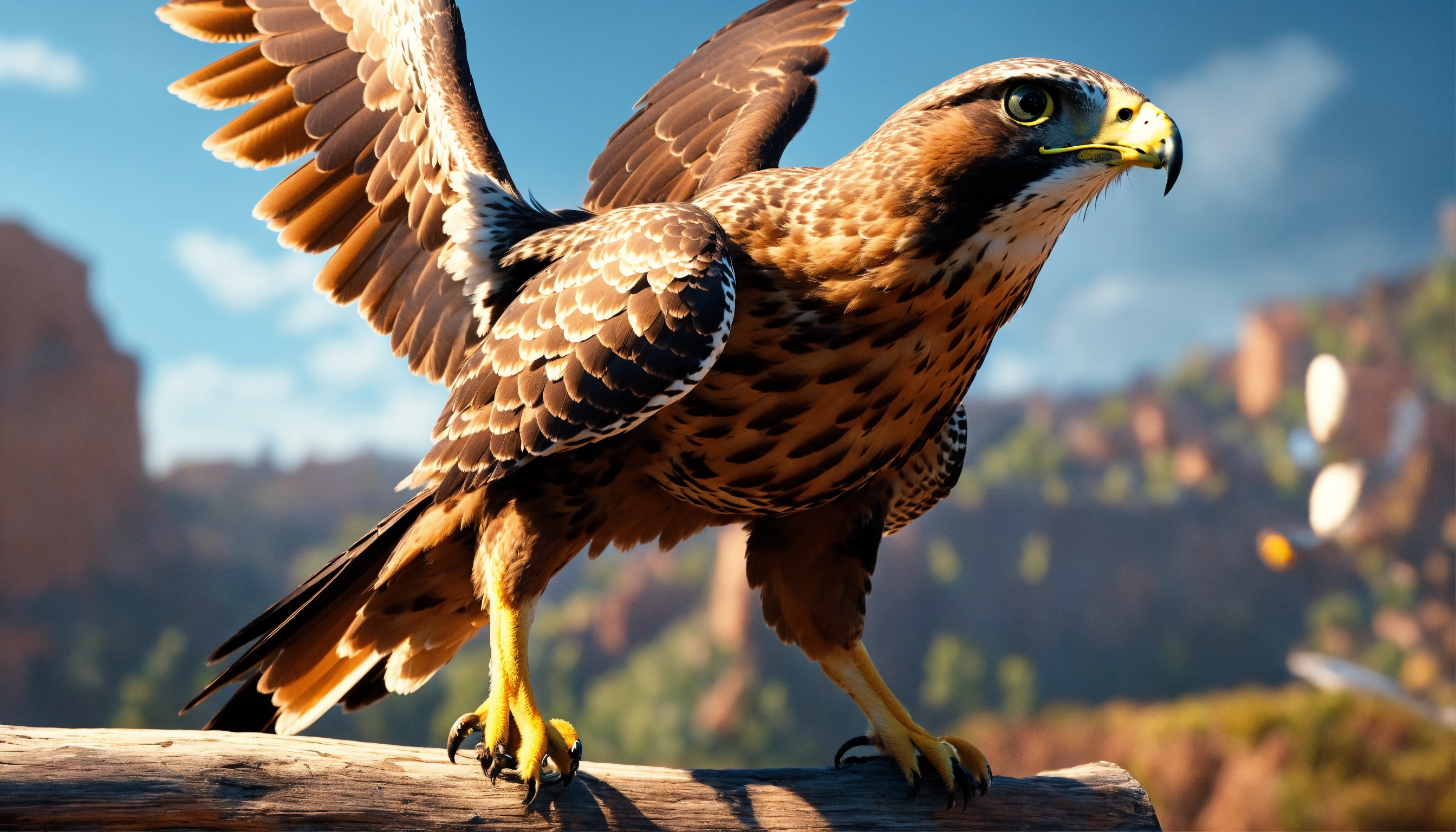 Lexica - Generate an image of a hawk carrying a rabbit in its claws as ...