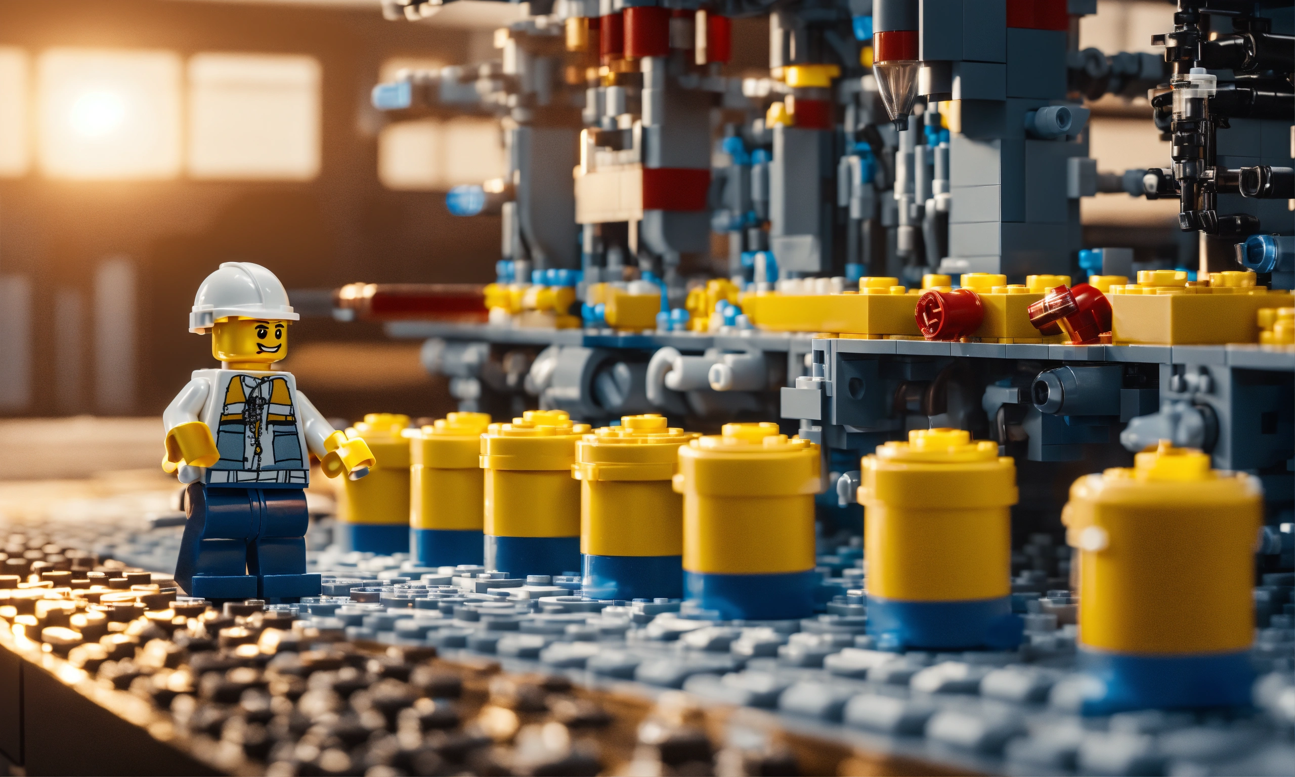 Lexica - A LEGO set for a Nuclear power plant, close up of LEGO figures ...