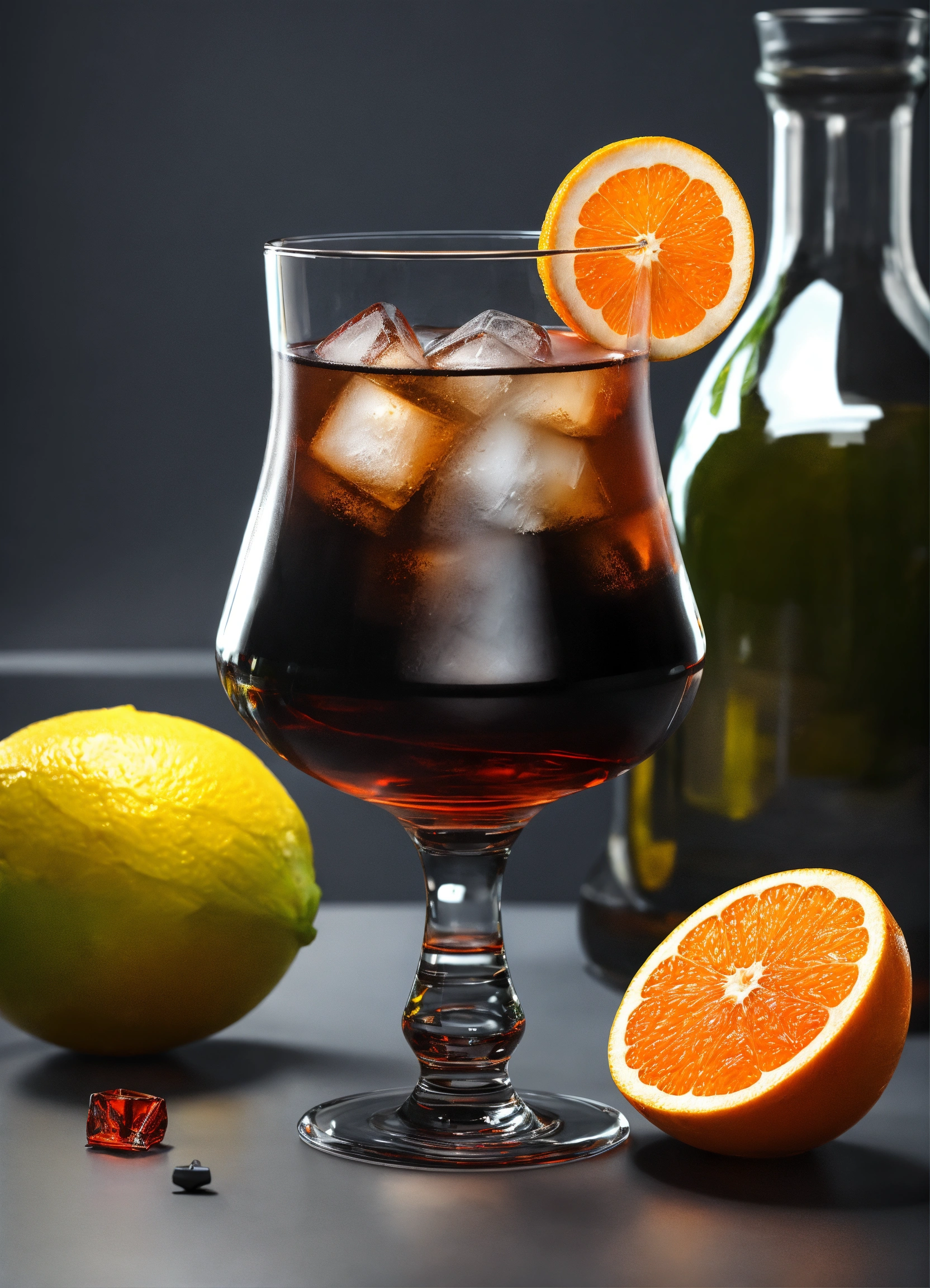 Lexica - REALISTIC CLEAR GLASS BLACK RUSSIAN DRINK