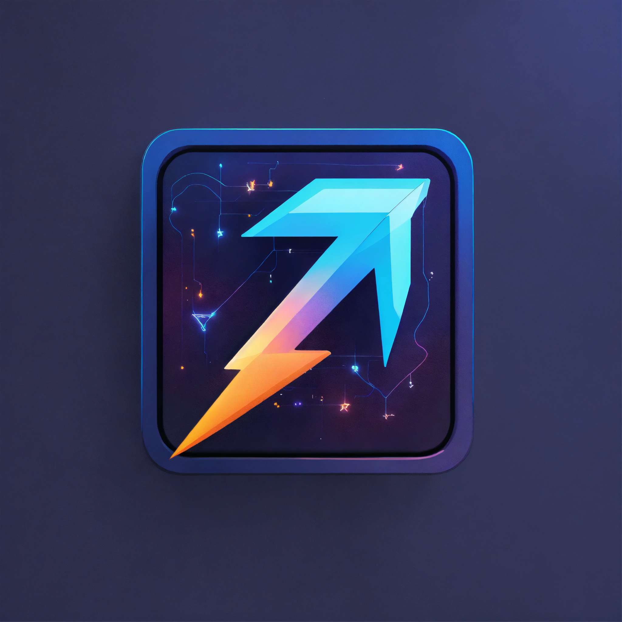 Lexica - Modern app icon for Ethernet configuration, stylized lightning ...