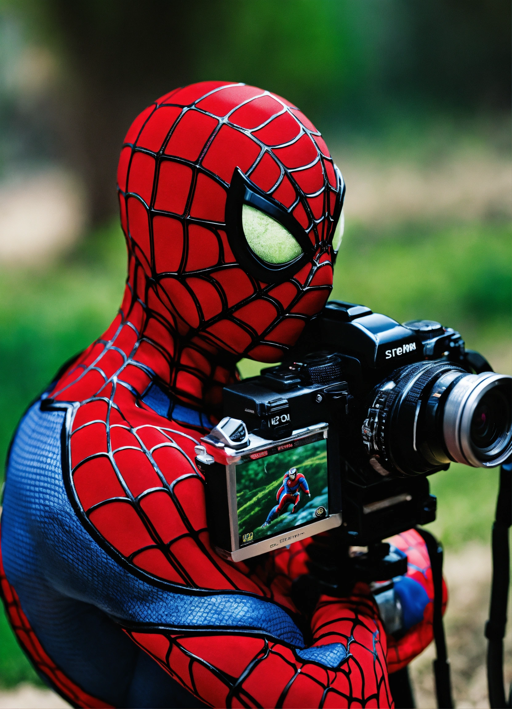 Lexica - Spiderman becomes turtle clear camera focus