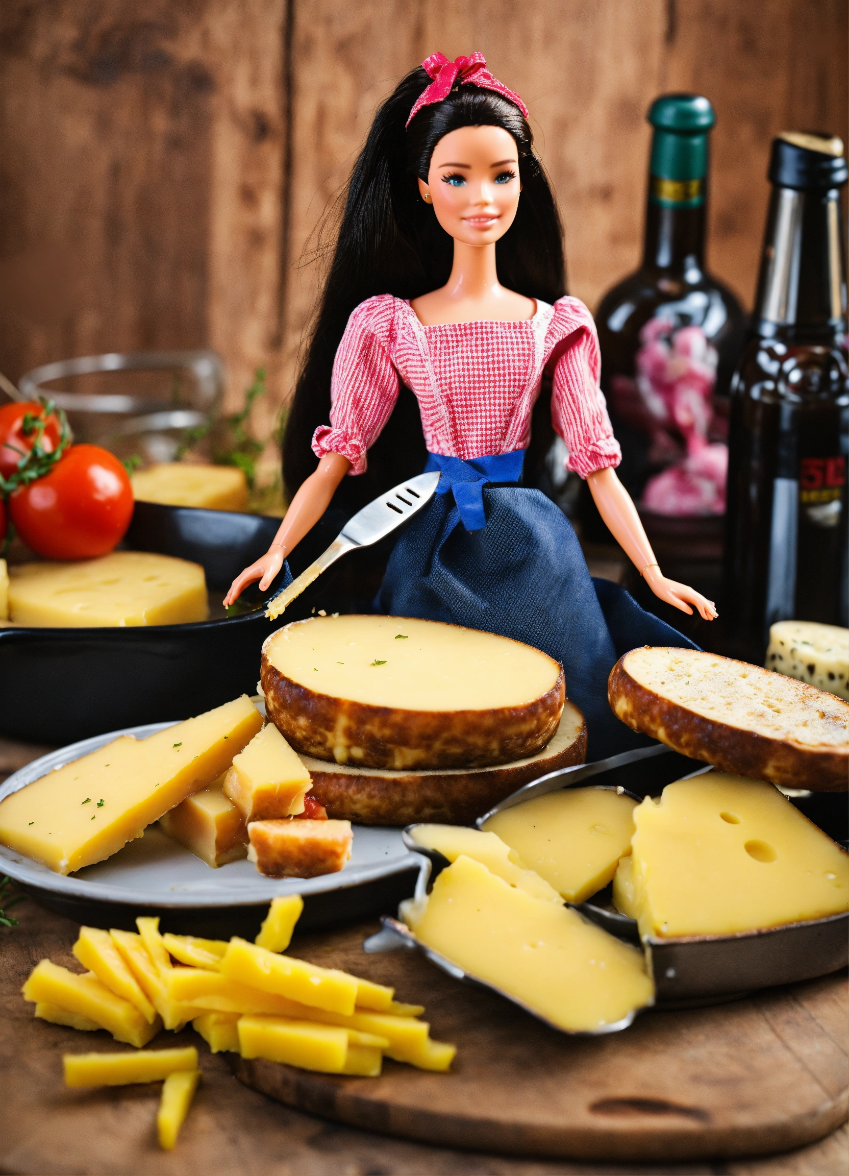 Lexica - French cheese raclette with Barbie