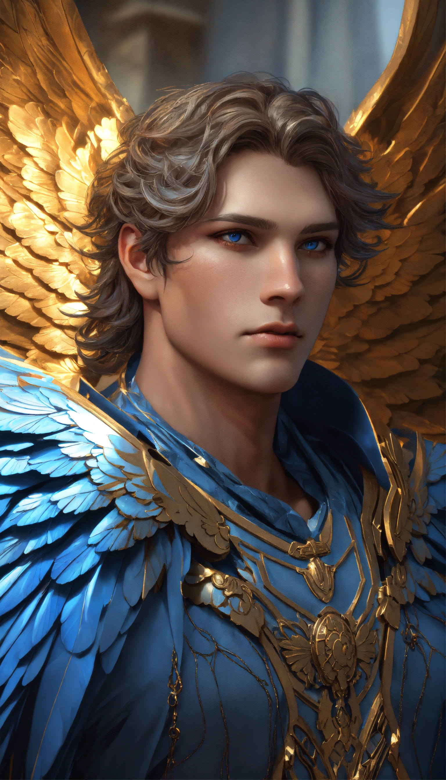 Lexica - Male angel, wings, intricate, headshot, highly detailed ...