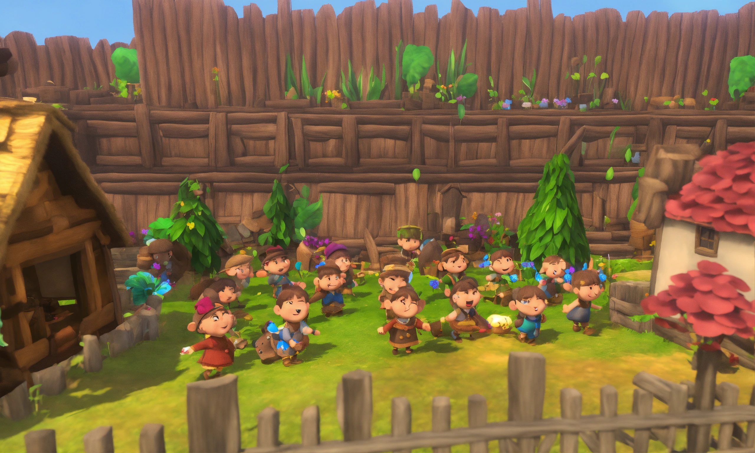 Lexica - Lots of happy villagers animated