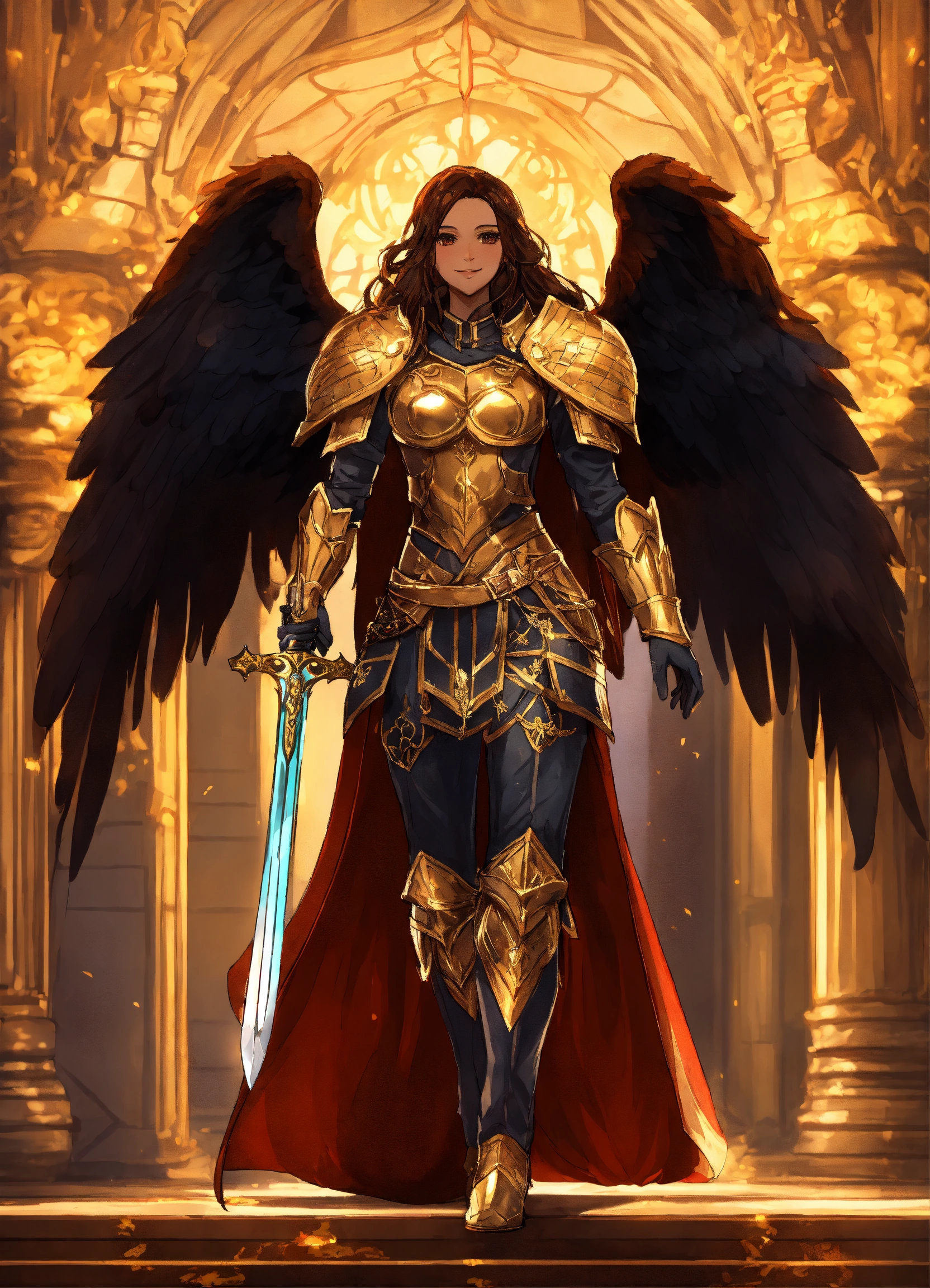 Lexica - Famle Black Aisimar (Half angel), pathfinder art style. 30 ...