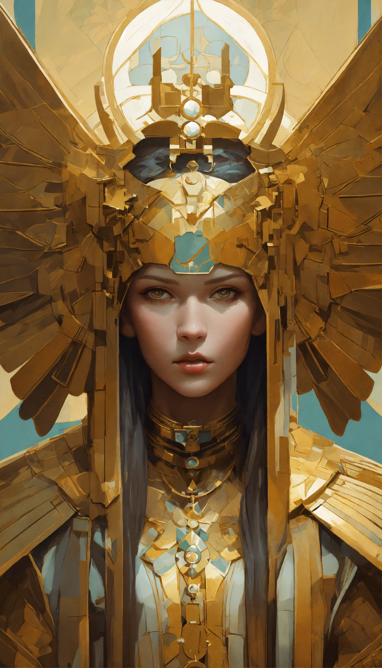 Lexica - Character portrait of an esoteric angel dressed in robe ...