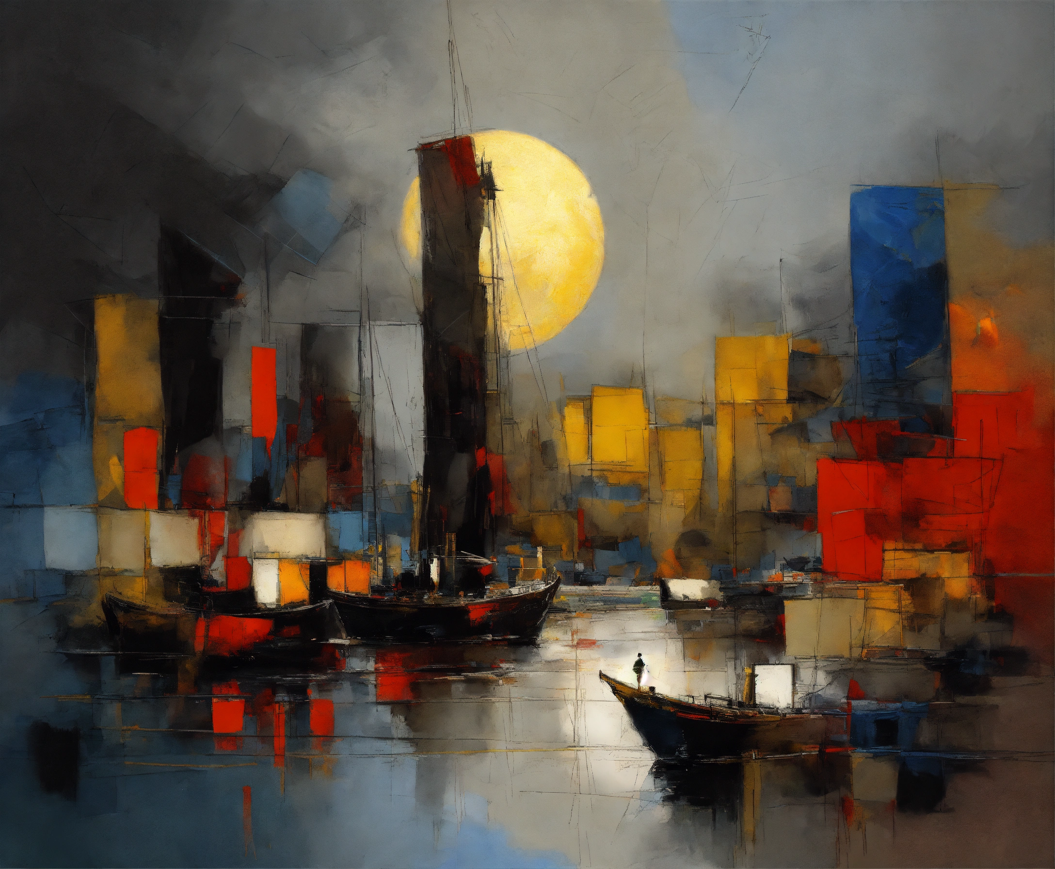 Lexica - Abstract art abstraction abstract SketchUp moonlight (Pino ...