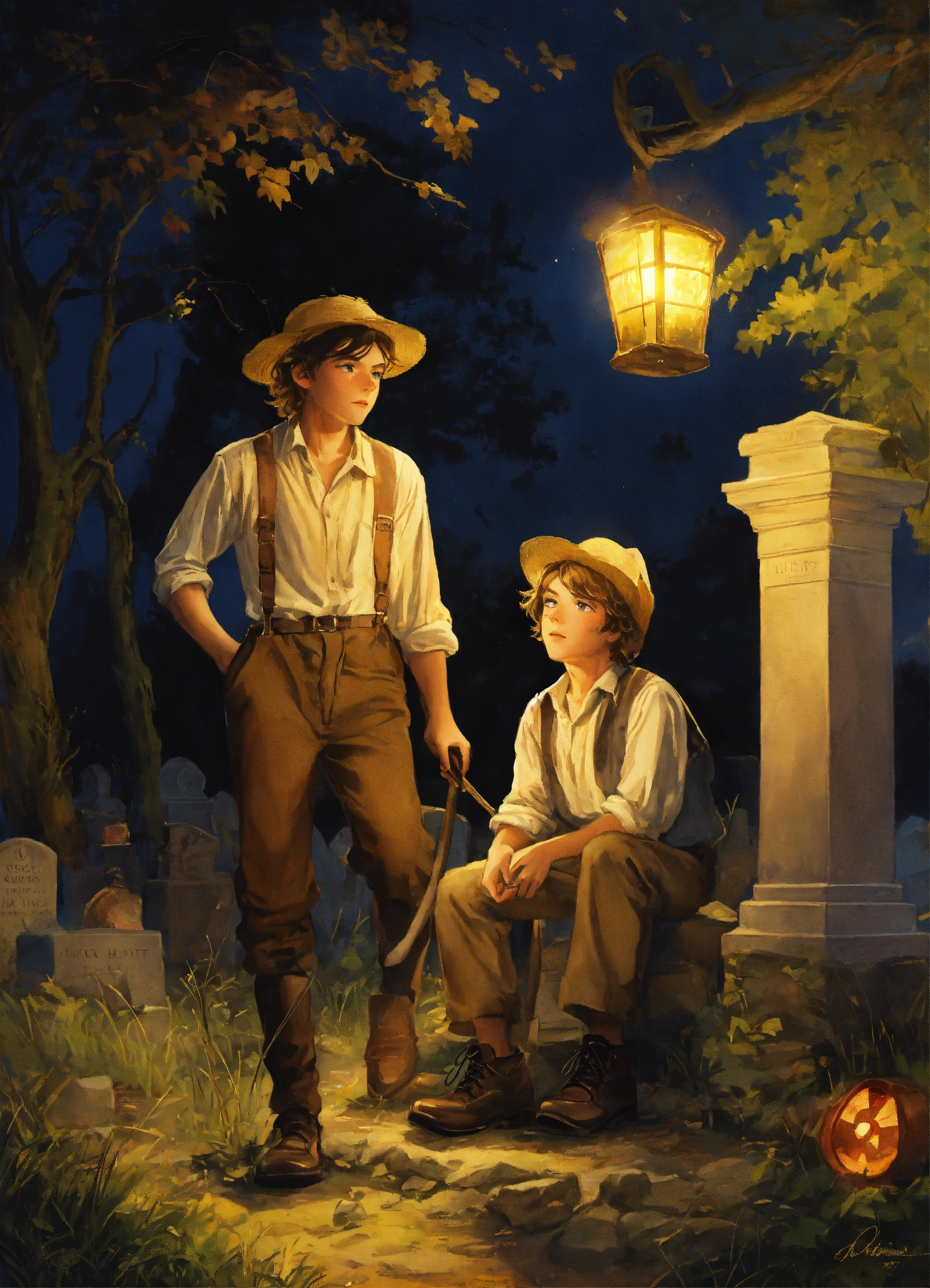 Lexica - Seven years old Tom and Huck Finn hunt for treasure in the ...
