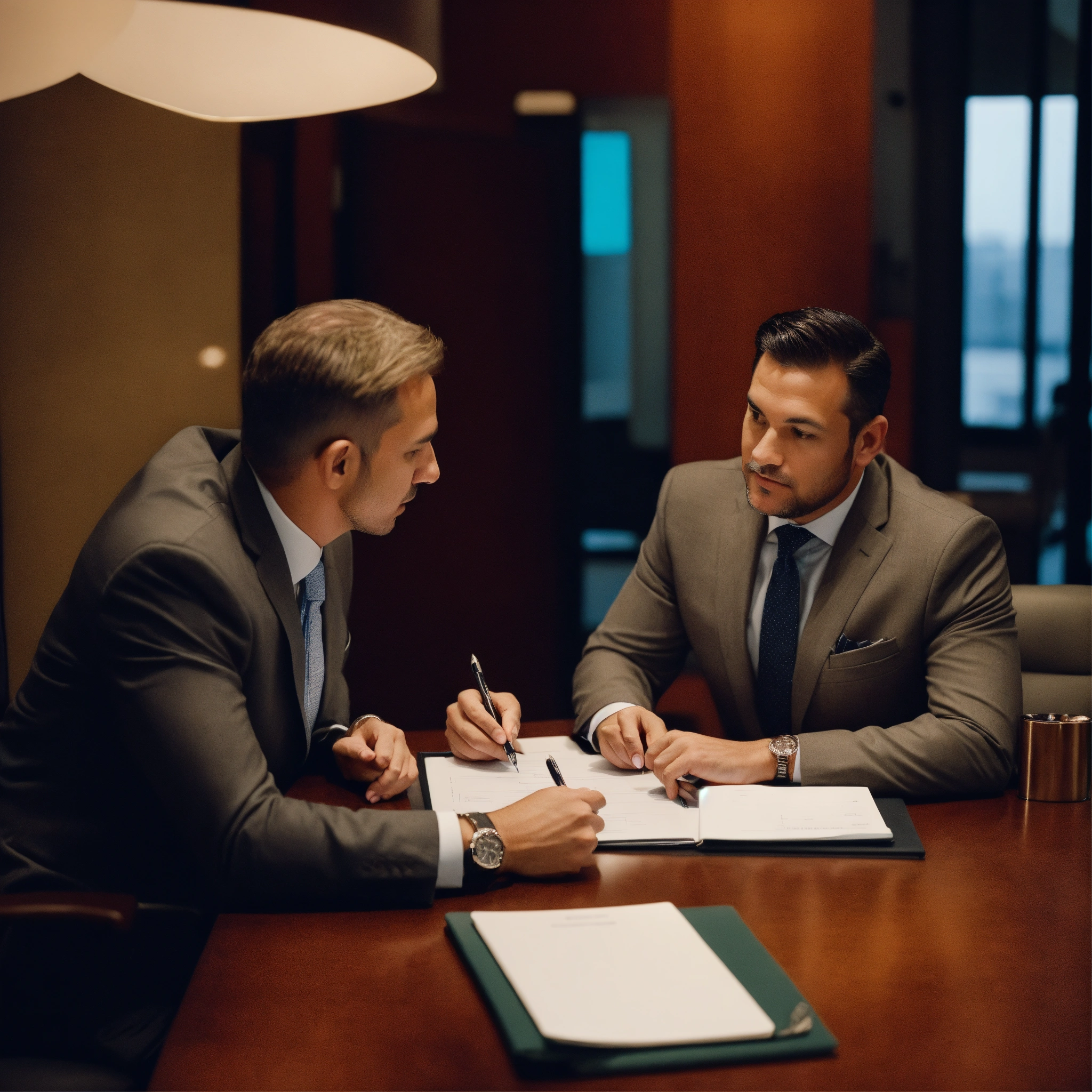 Lexica A Photo Of A Financial Advisor Meeting With A Client The