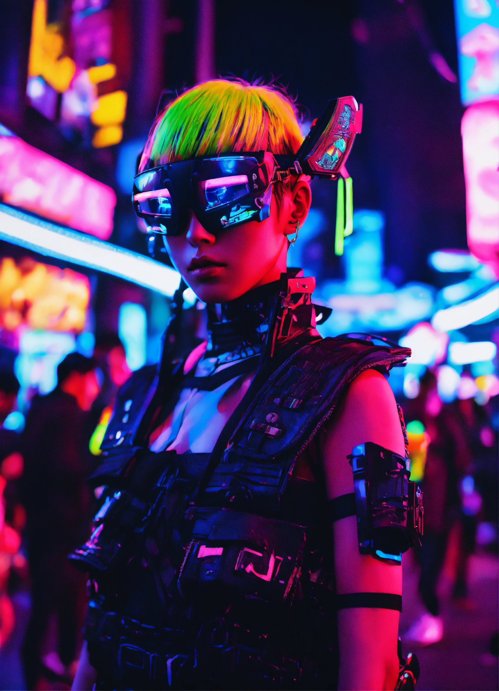 Lexica - Photorealistic 3D portrait Samurai Alien Mech Angels in Goth ...