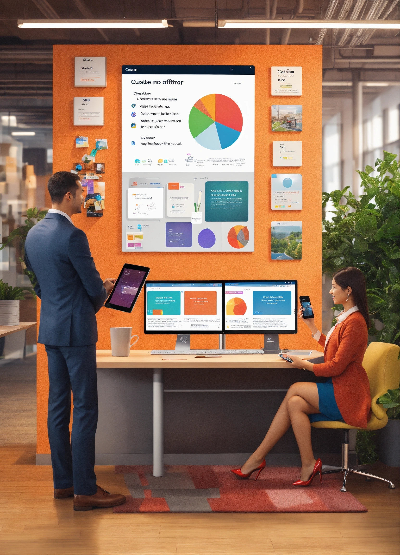 Lexica - CREATE AN OFFICE WHERE A PERSON GIVES ATTENTION TO A CUSTOMER ...