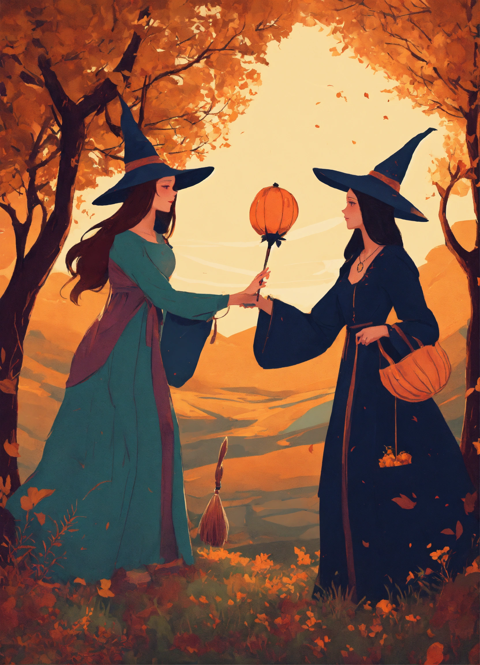 Lexica - A witch giving her hand in friendship to another person