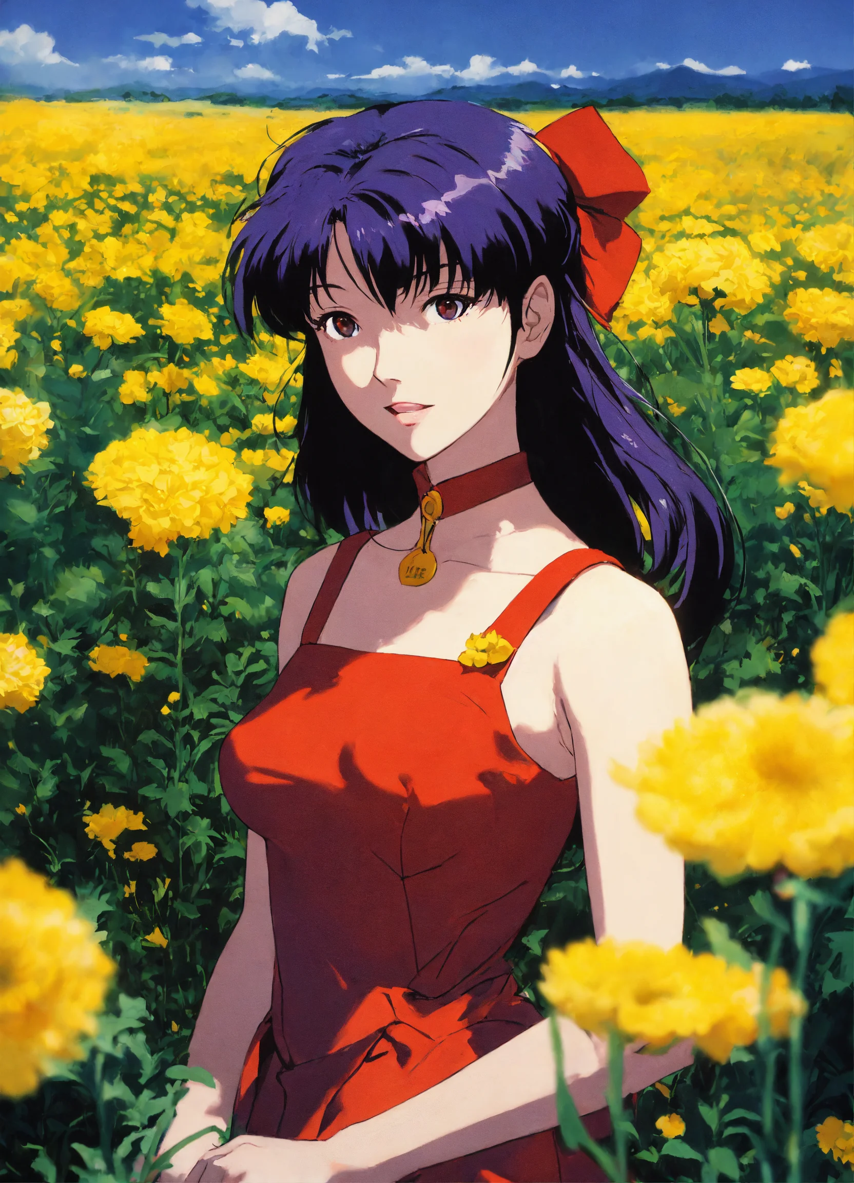 Lexica - Happy Misato Katsuragi from Neon Genesis Evangelion standing ...